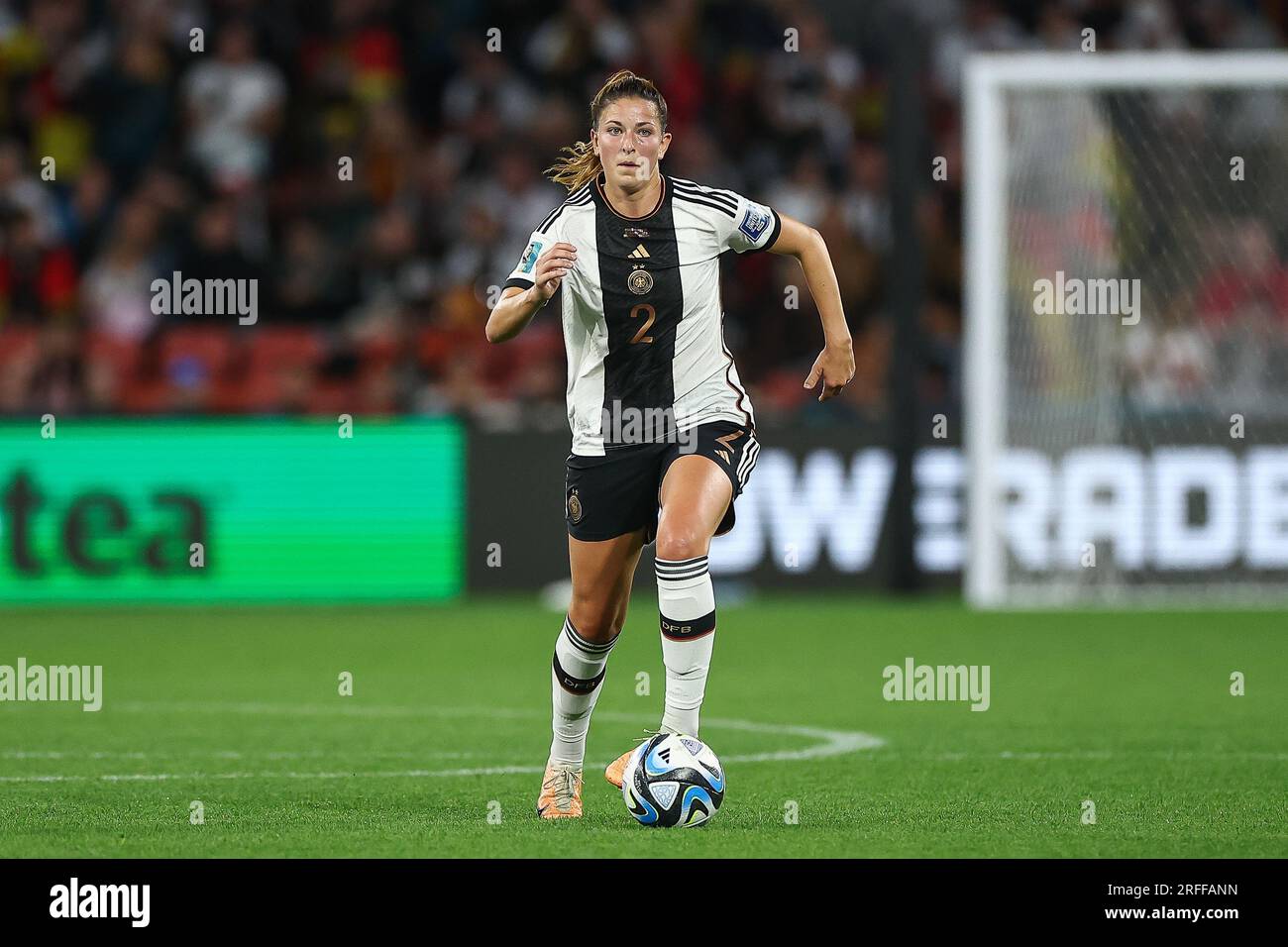Chantal Hagel #2 of Germany makes a break with the ball during the FIFA ...
