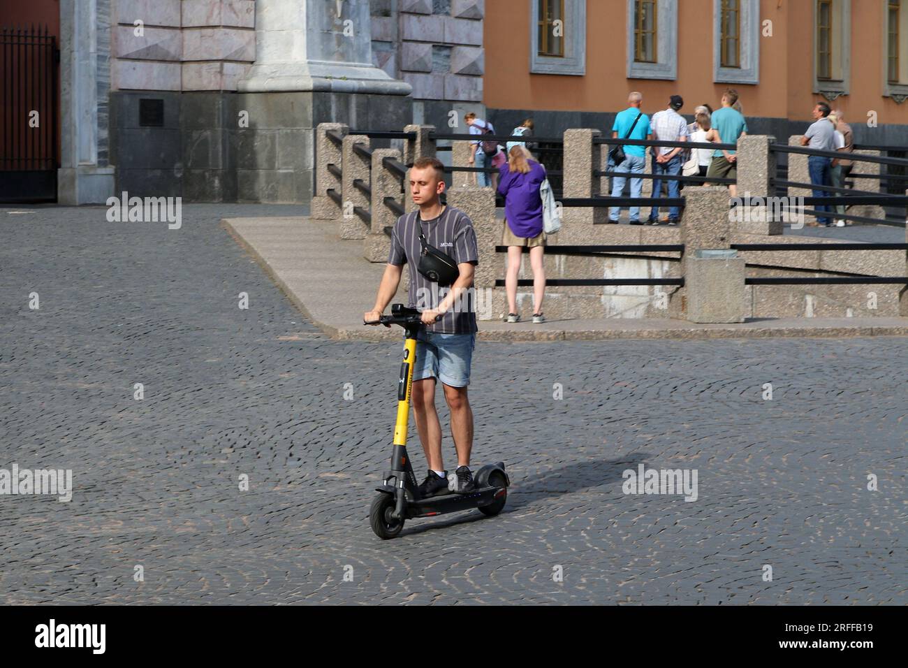 Russian Federation. Saint-Petersburg. Summer, August. Electric Scooter ...