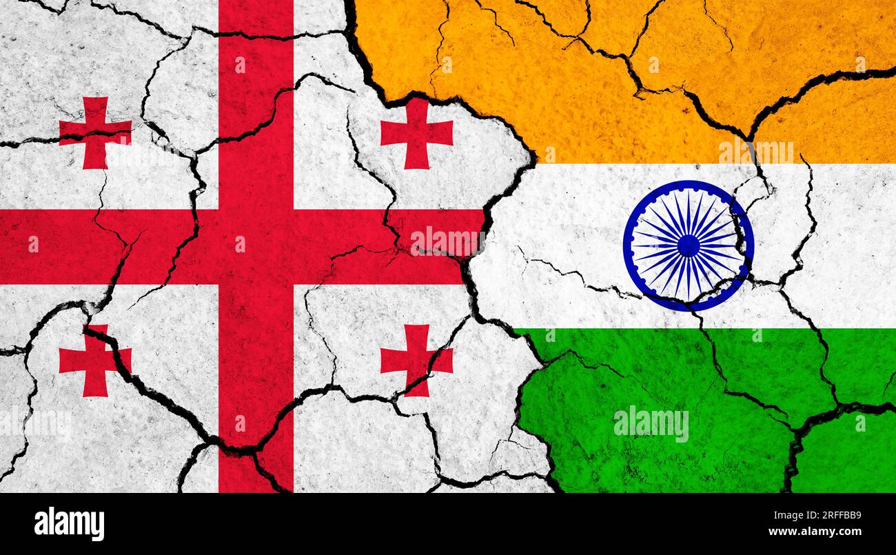 Georgia india flag hi-res stock photography and images - Alamy