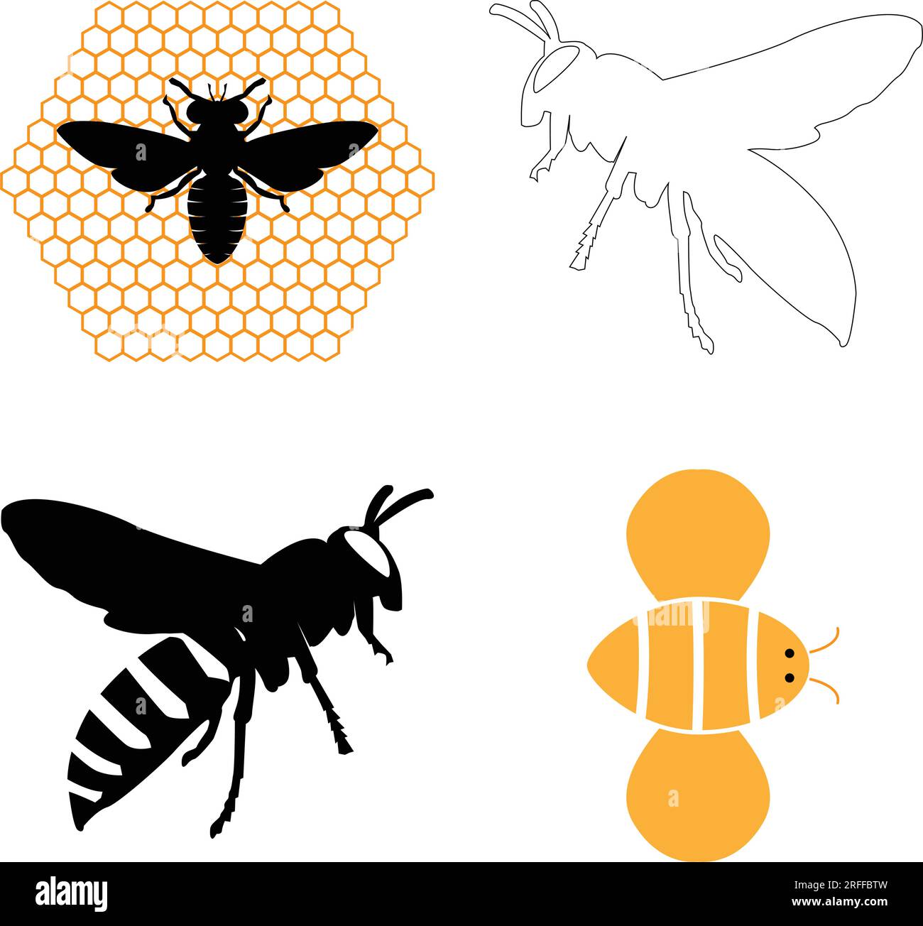 vector wasp logo icon template design Stock Vector Image & Art - Alamy