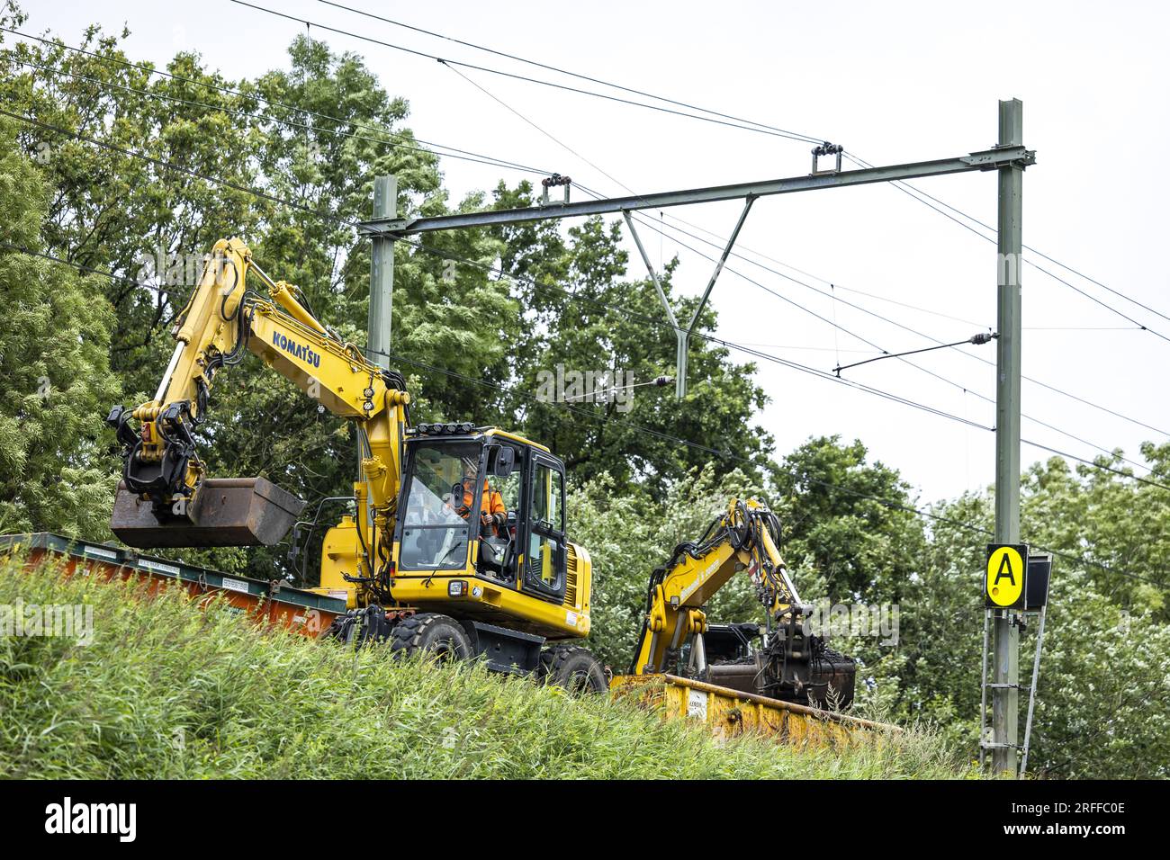 Construction machinery badger sett hi-res stock photography and images ...