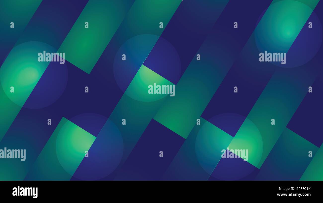 Abstract illustration of colorful shapes on blue gradient background Stock Vector Image & Art ...