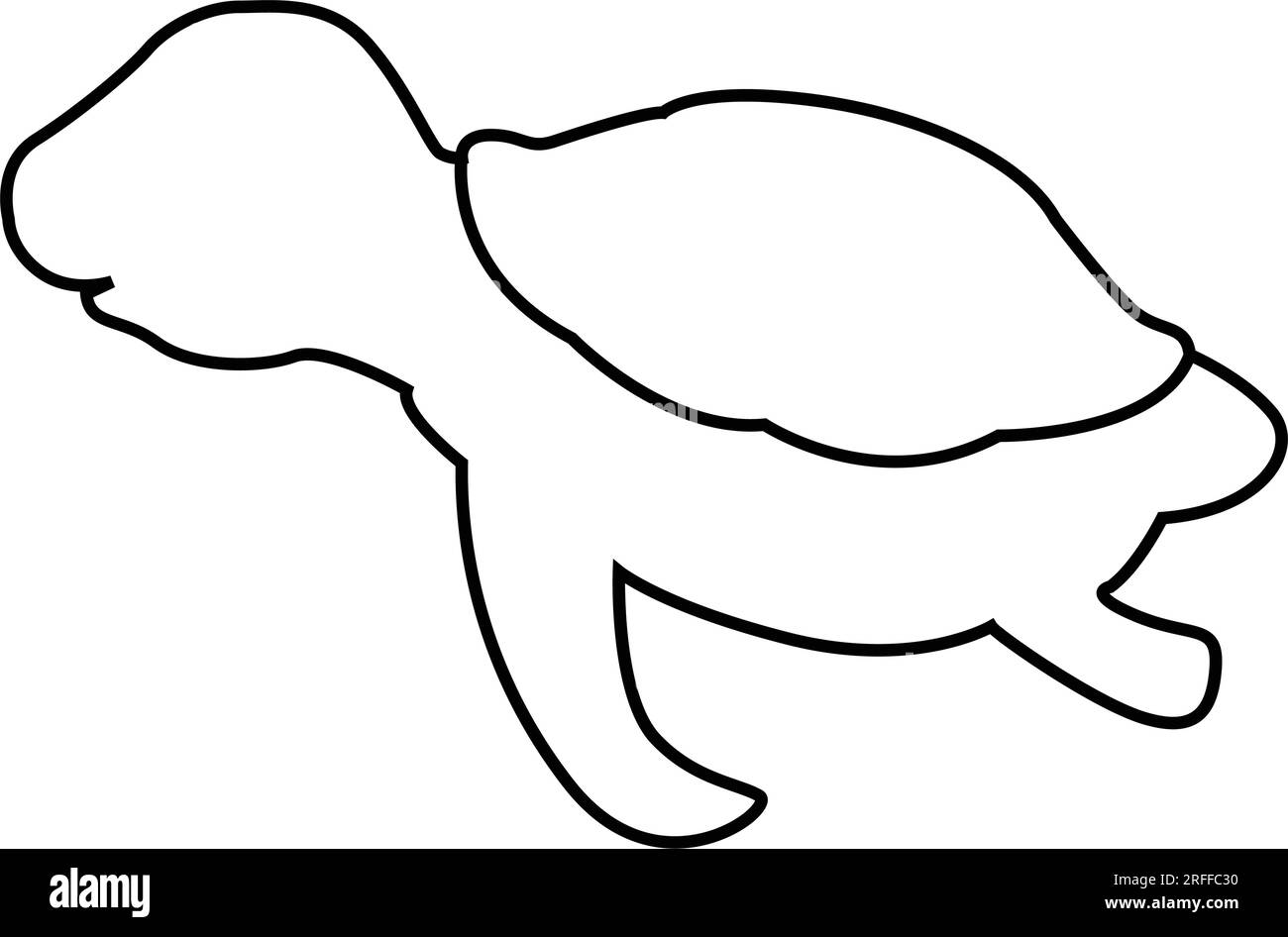 Turtle Outline Template