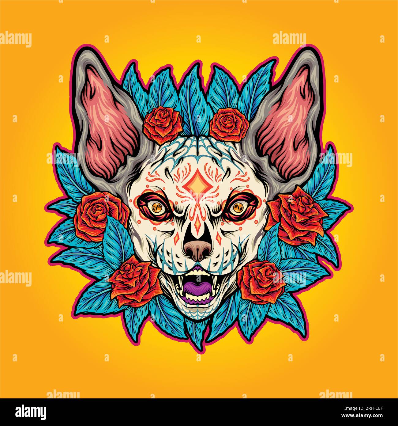 Hairless cat Stock Vector Images - Alamy