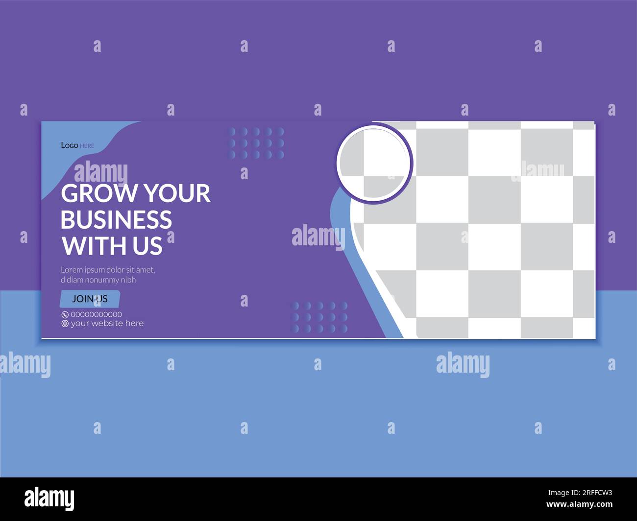 Facebook modern template Stock Vector Images - Alamy