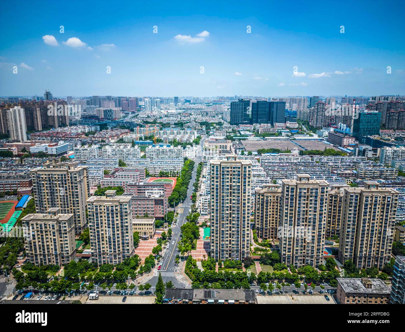 HEFEI, CHINA - AUGUST 3, 2023 - Aerial photo shows the reconstruction ...