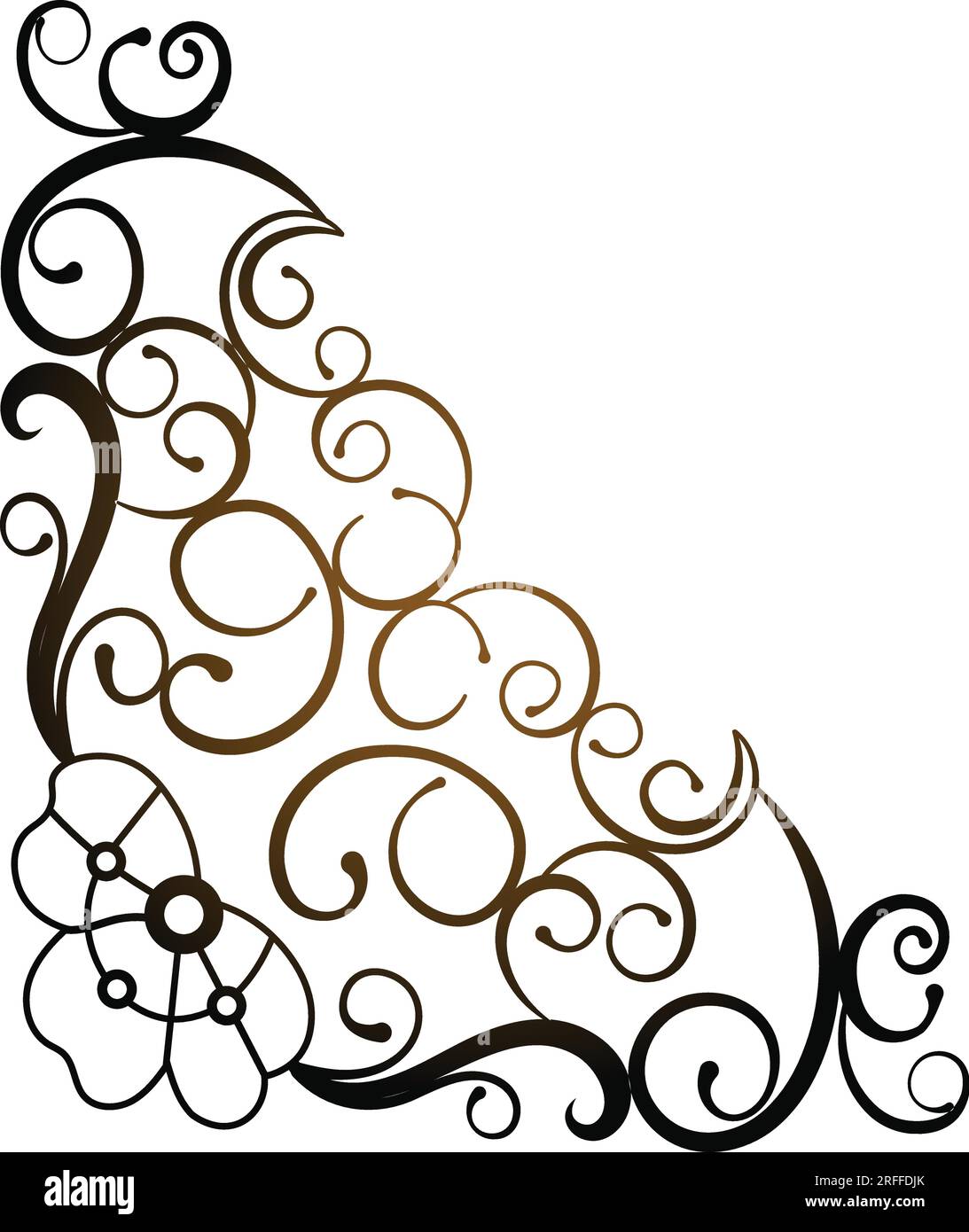 Left lower Corner Border Stock Vector Image & Art - Alamy