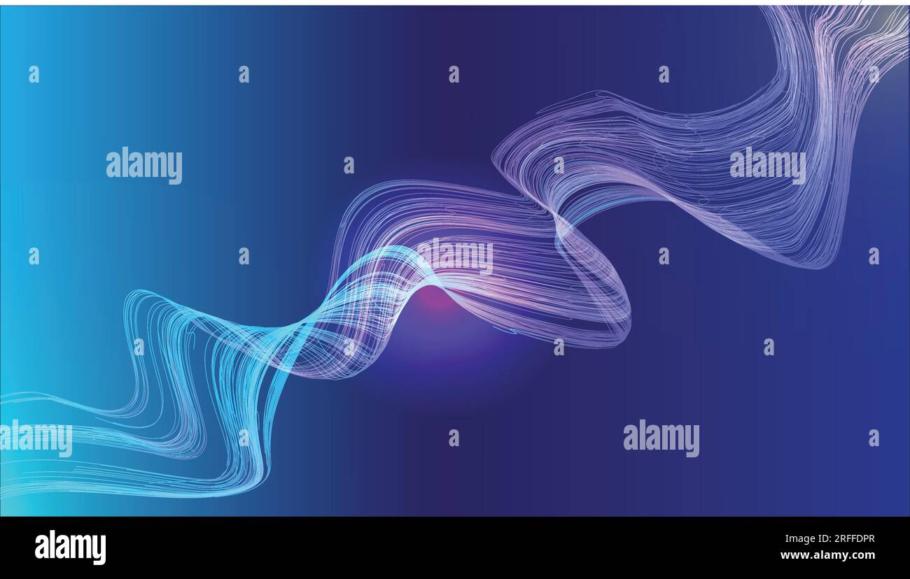 Abstract elegant Blue smoke effect on eco panorama background design ...