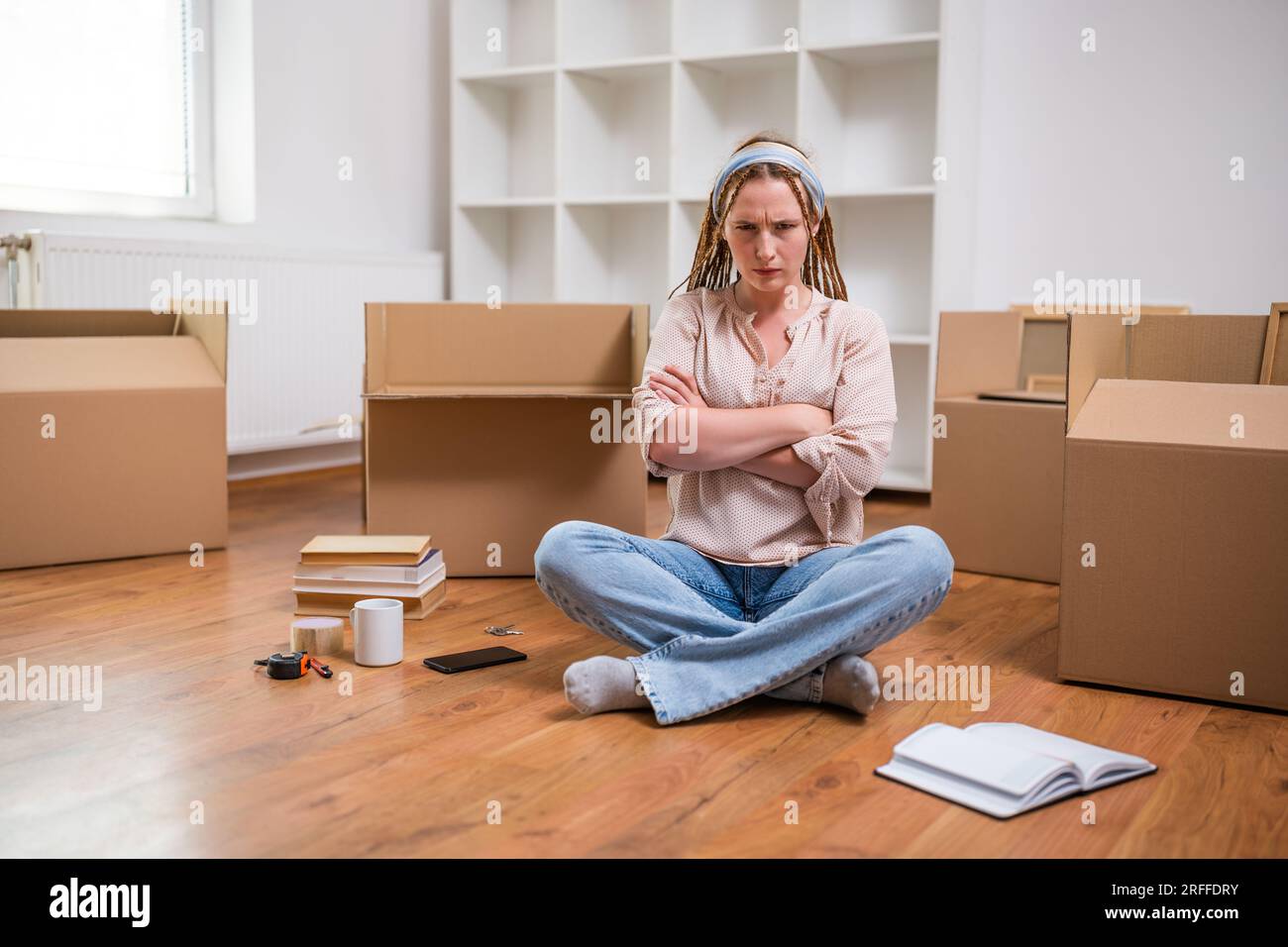 Angry woman package hi-res stock photography and images - Alamy