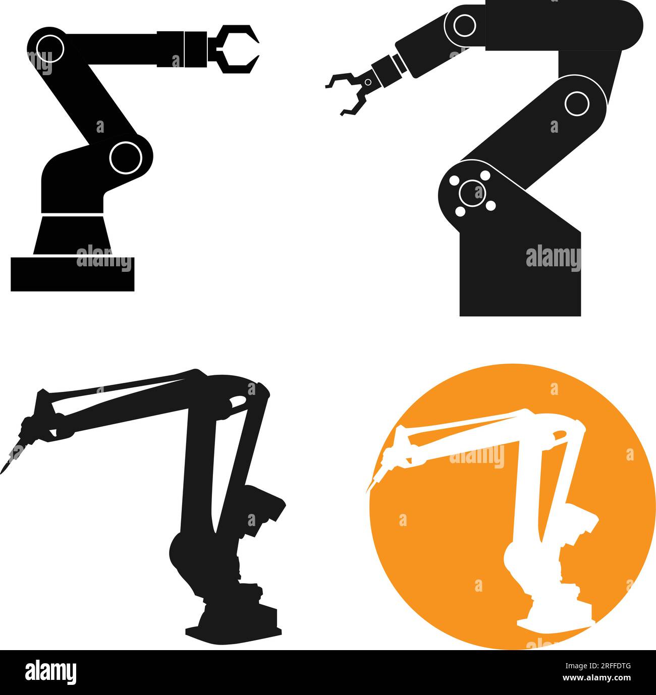 Industrial robot icon vector design,mechanical robot arm icon Stock Vector Image & Art - Alamy