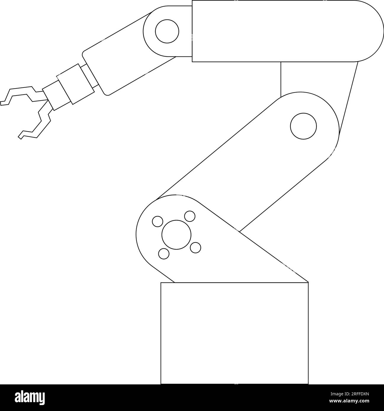 Industrial robot icon vector design,mechanical robot arm icon Stock ...