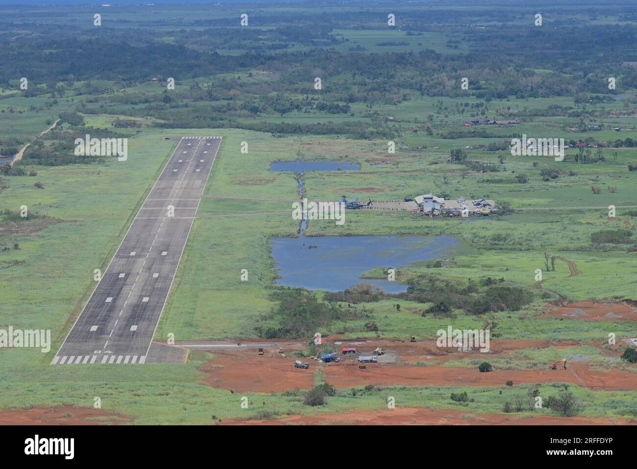 An aerial view of Lal-lo Airport is seen in Cagayan province, northern ...