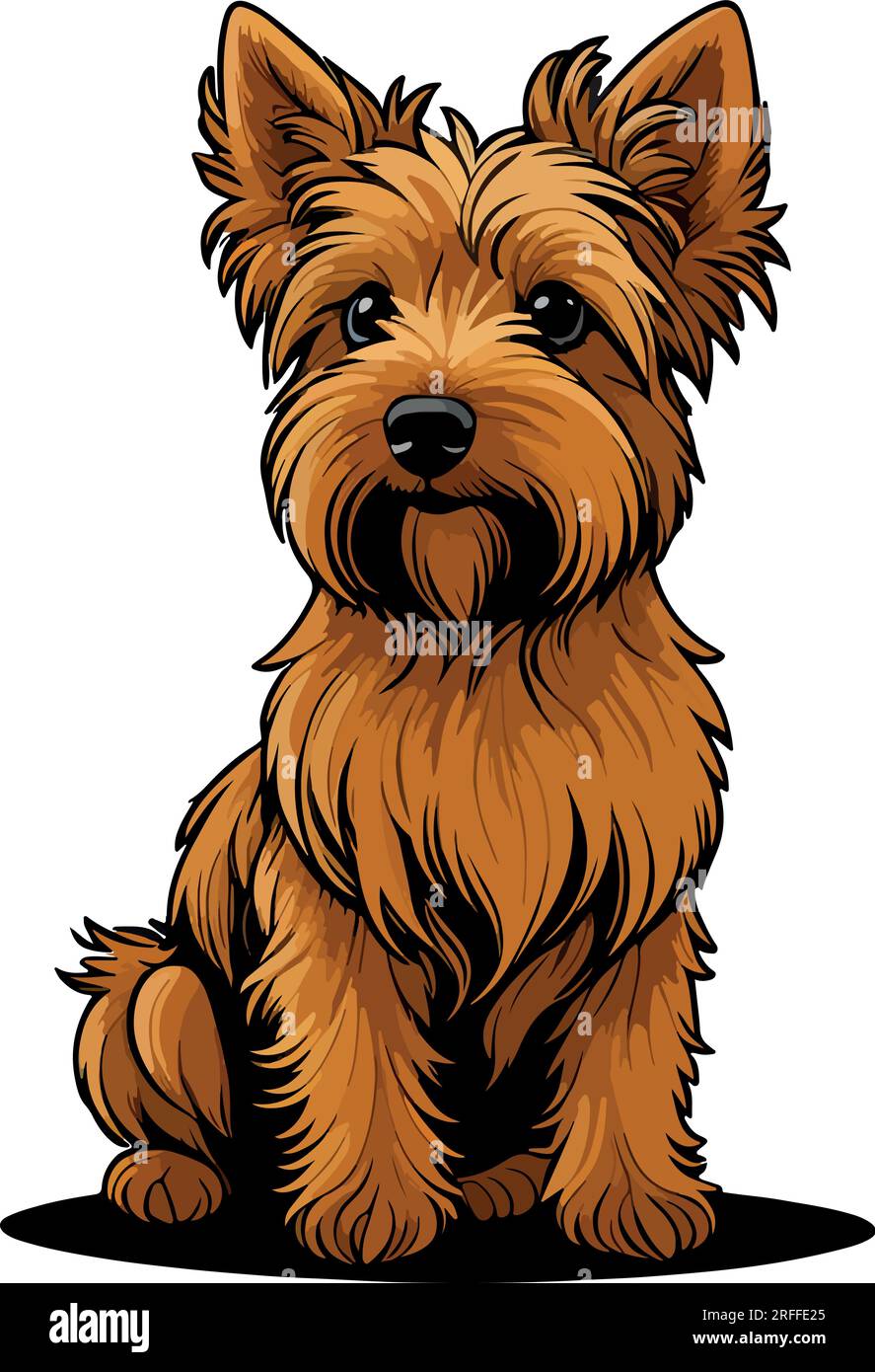 Super and lovely vector art terrier puppy Stock Vector Image & Art - Alamy