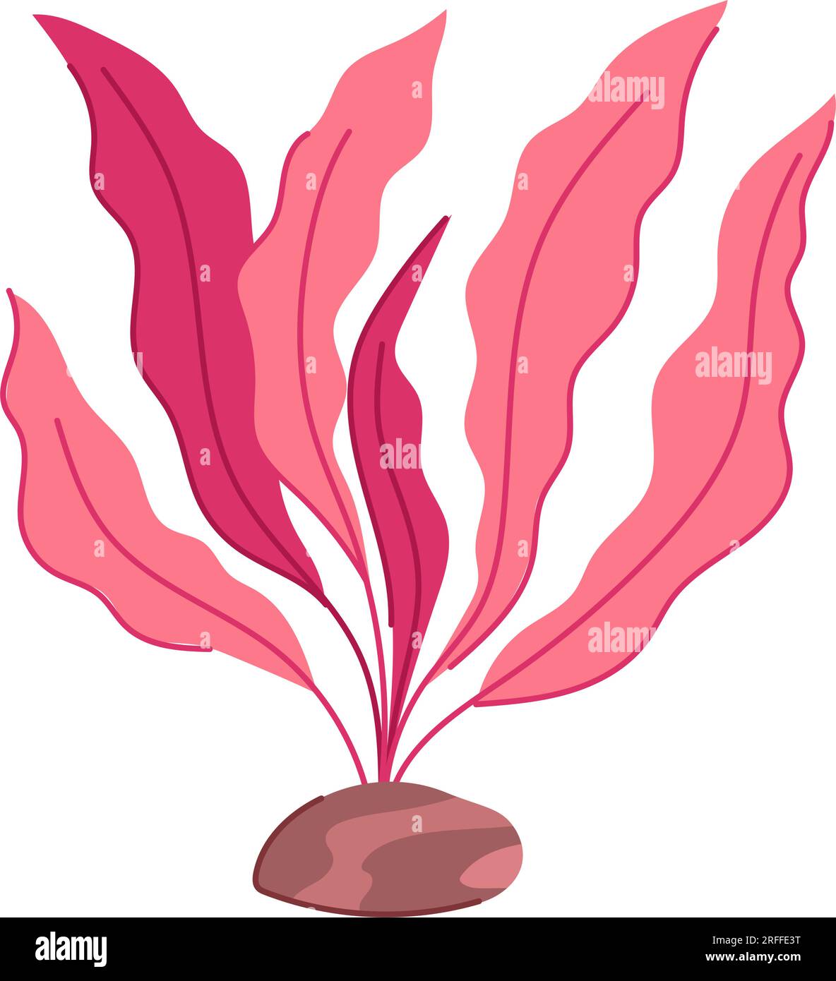 freshwater aquarium plant cartoon vector illustration Stock Vector ...