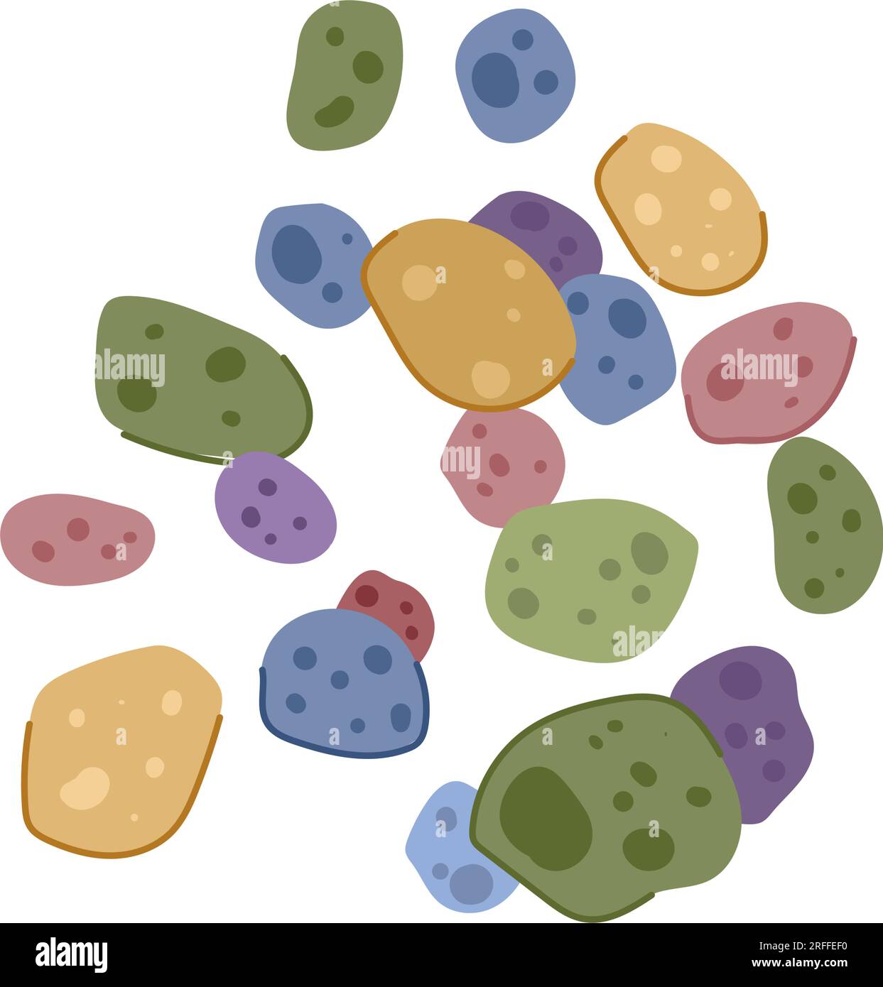 marine aquarium stone cartoon vector illustration Stock Vector Image ...