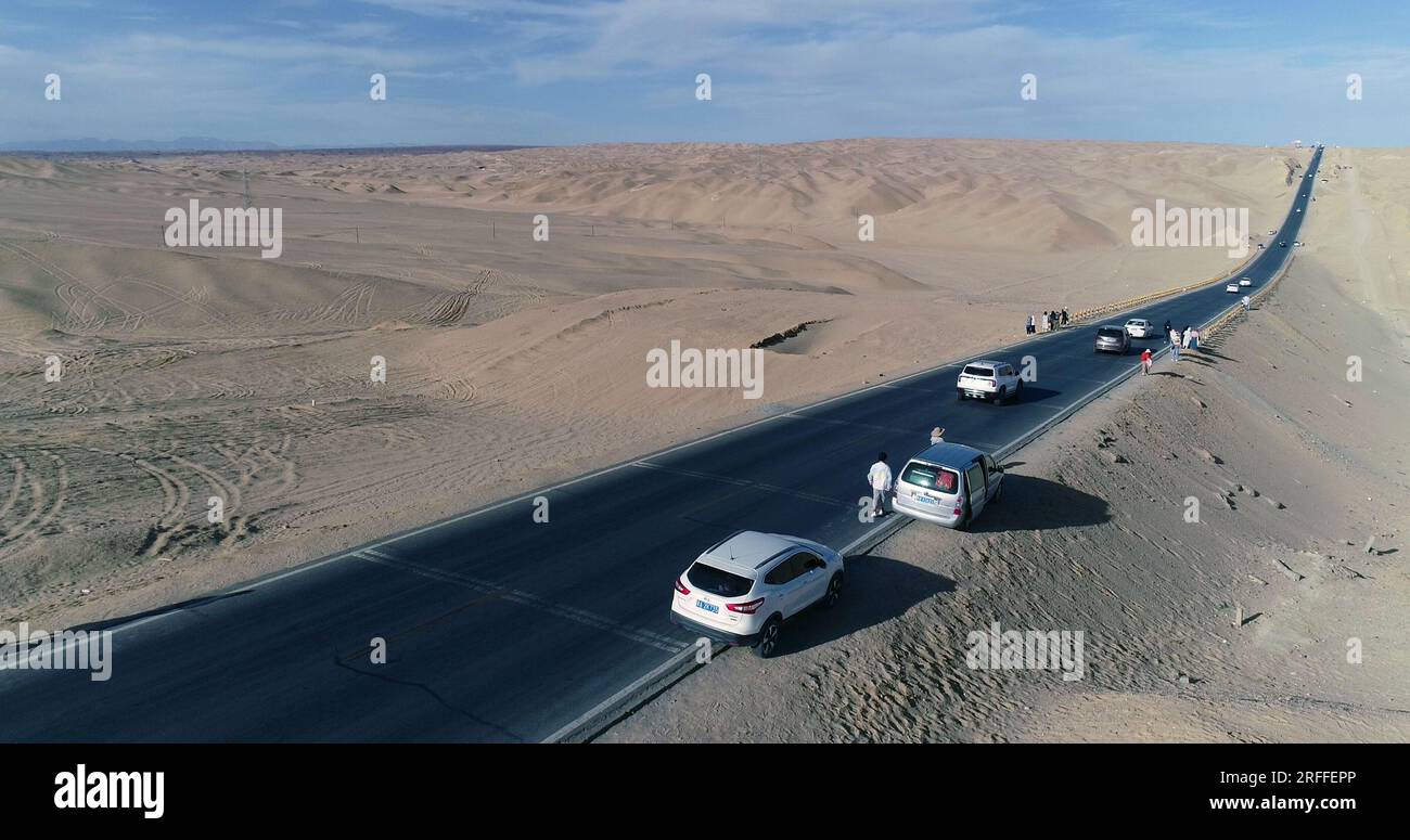 Golmud, China. 03rd Aug, 2023. GOLMUD, CHINA - JULY 21, 2023 - Tourists ...