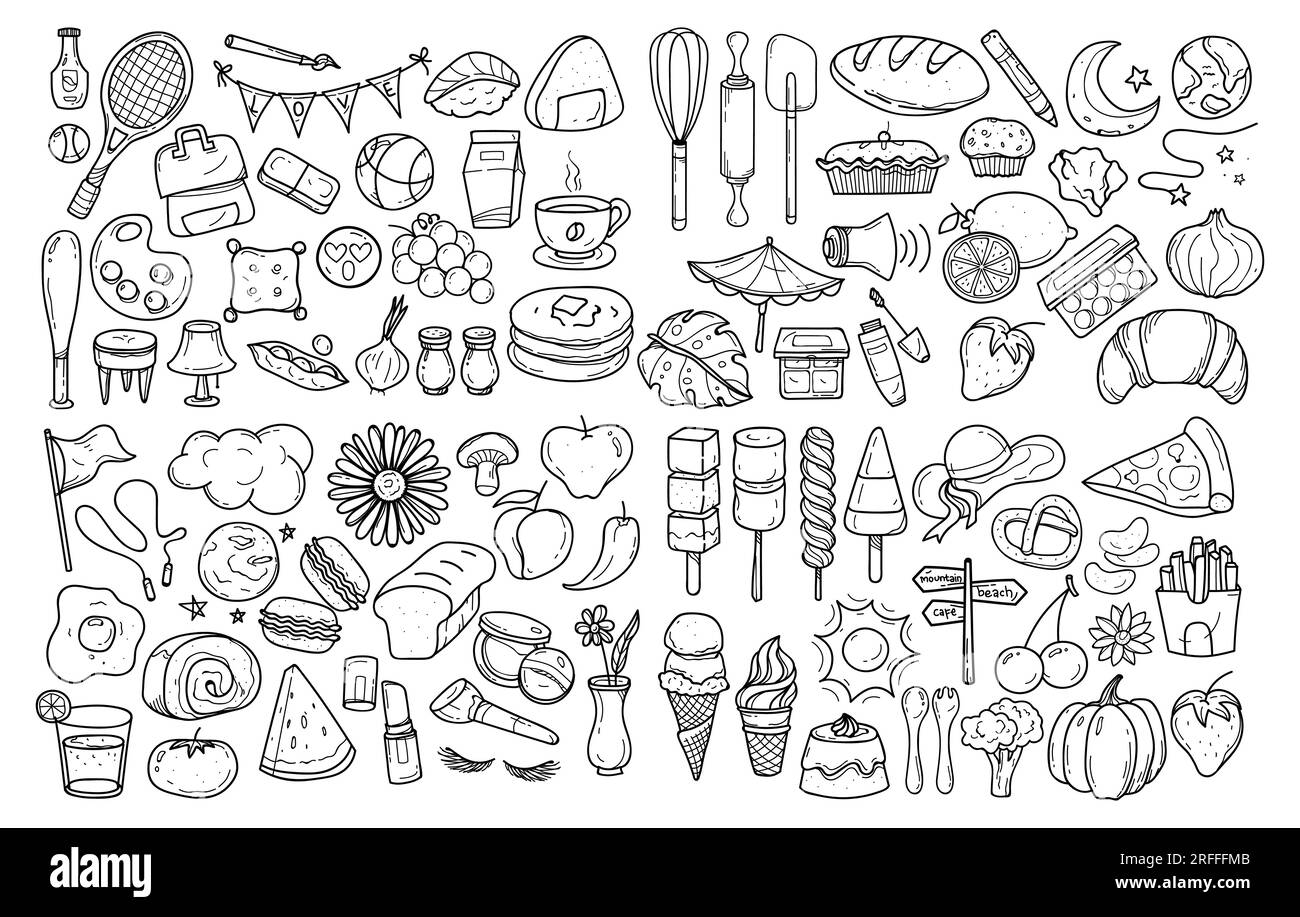 Hand drawn outline Stock Vector Images - Alamy