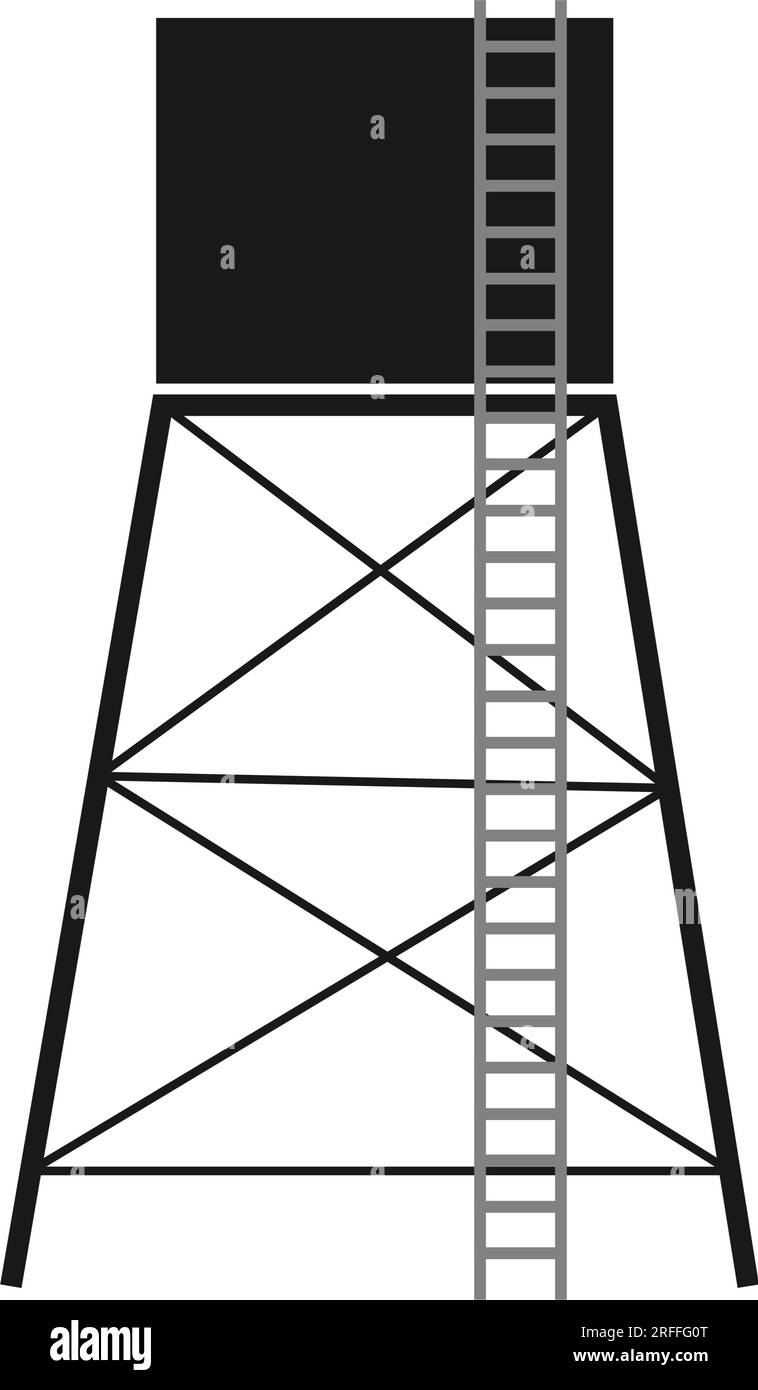 Overhead water tank Cut Out Stock Images & Pictures - Alamy