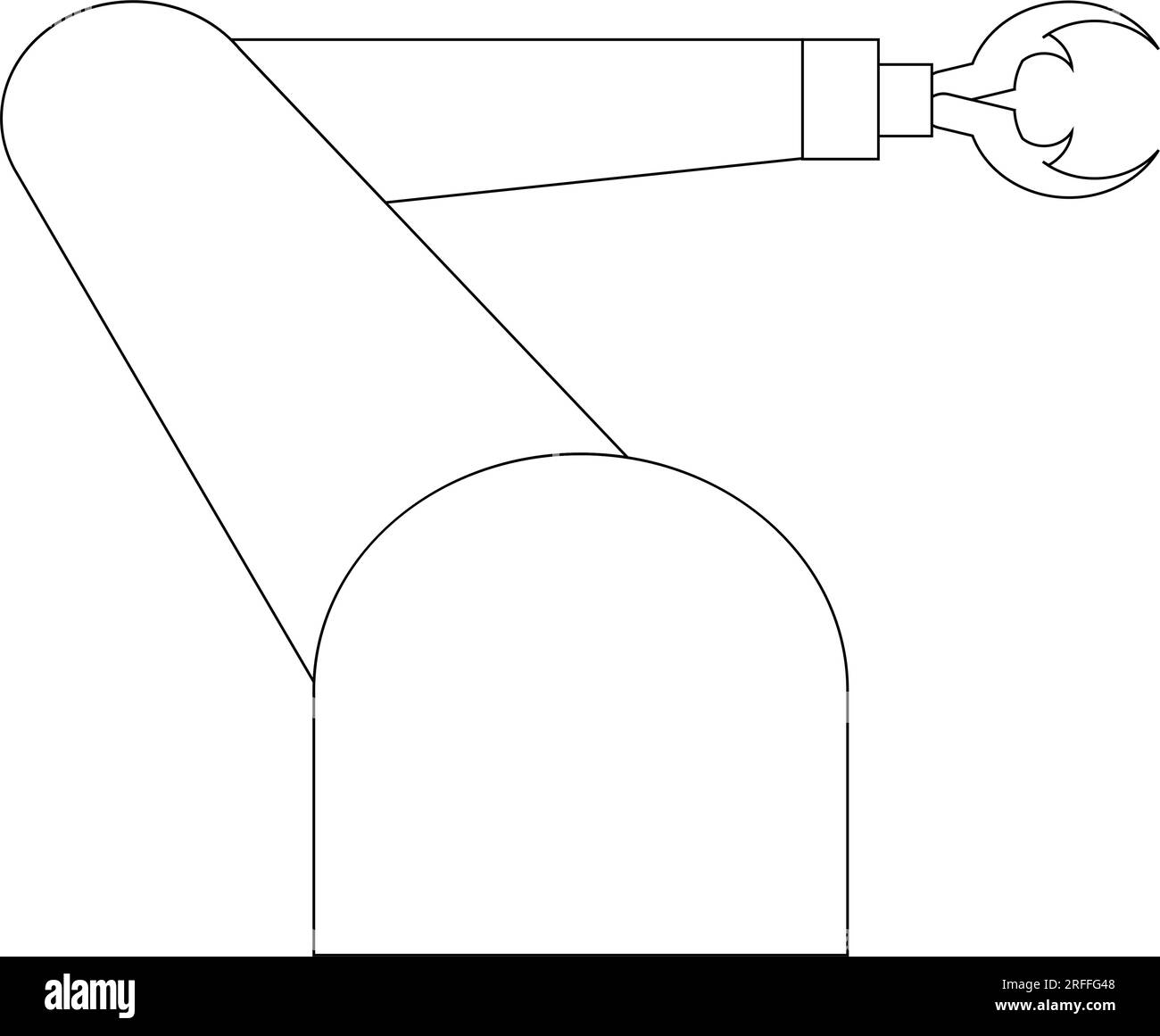 Industrial robot icon vector design,mechanical robot arm icon Stock ...