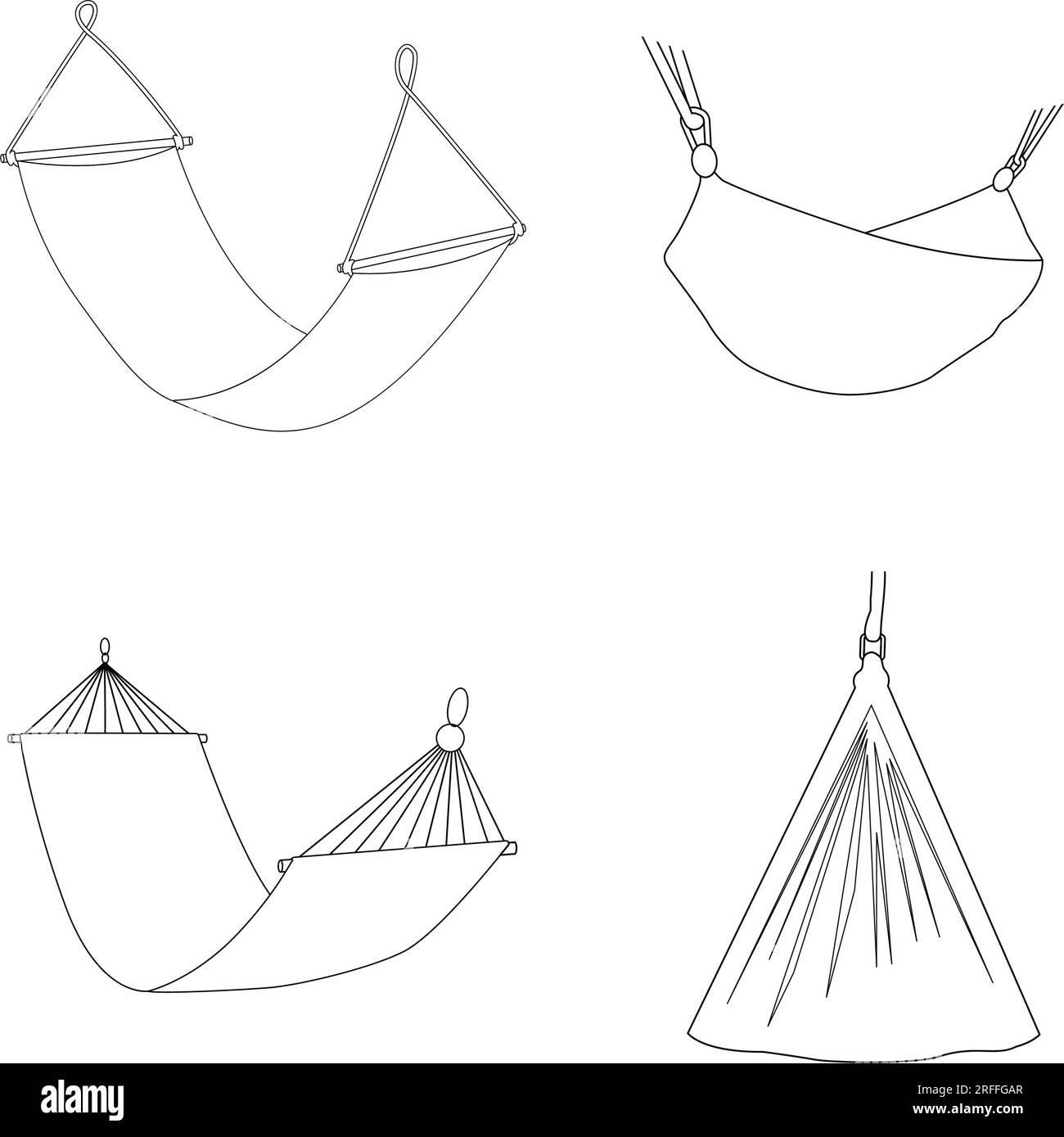 hammock icon vector illustration logo template Stock Vector Image & Art ...