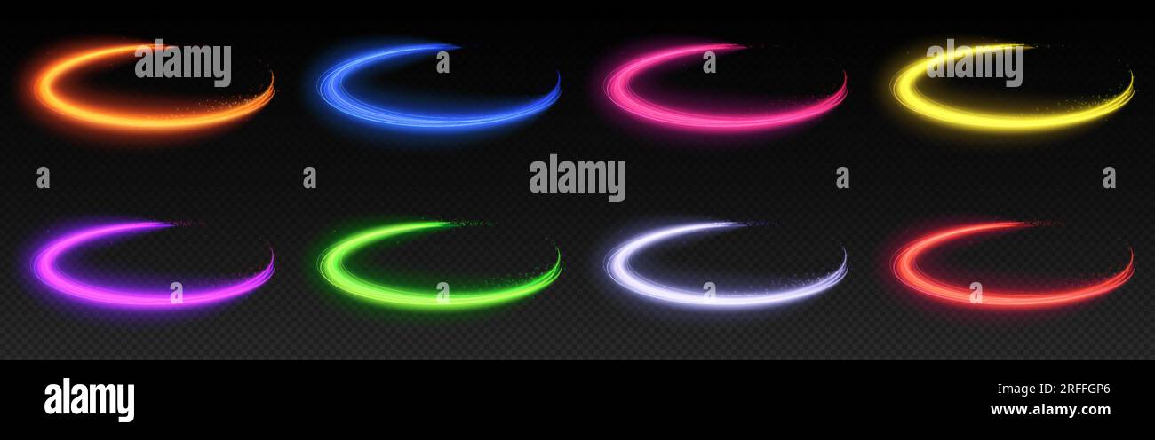 Energy effect vector set luminous 3d hi-res stock photography and ...