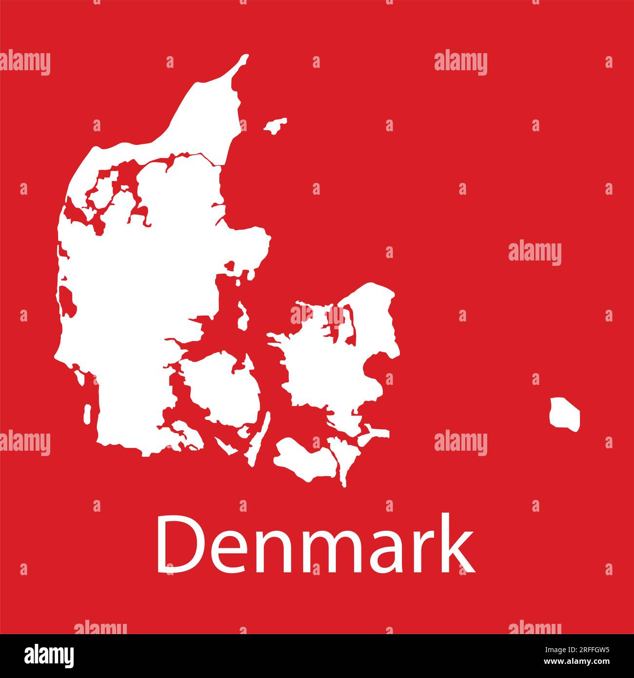 Vintage map of denmark Stock Vector Images - Alamy