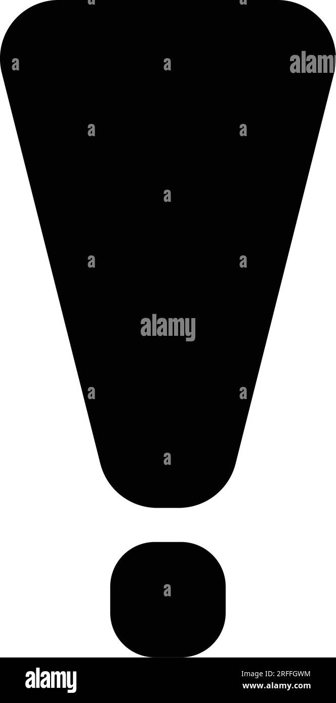 Exclamation point flat modern Cut Out Stock Images & Pictures - Alamy