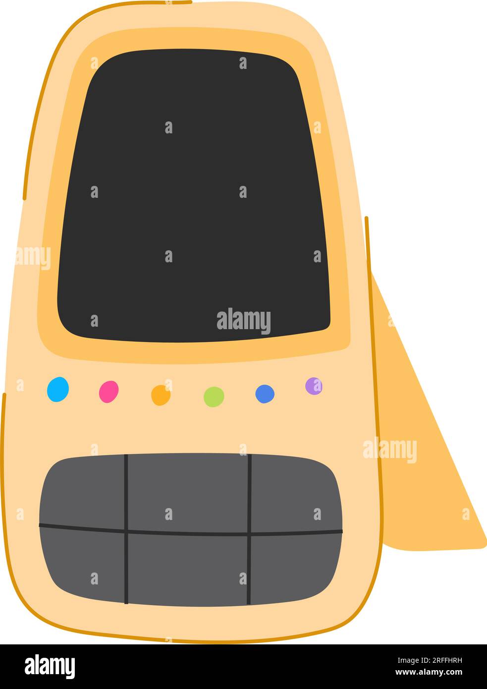 girl baby monitor cartoon vector illustration Stock Vector Image & Art ...