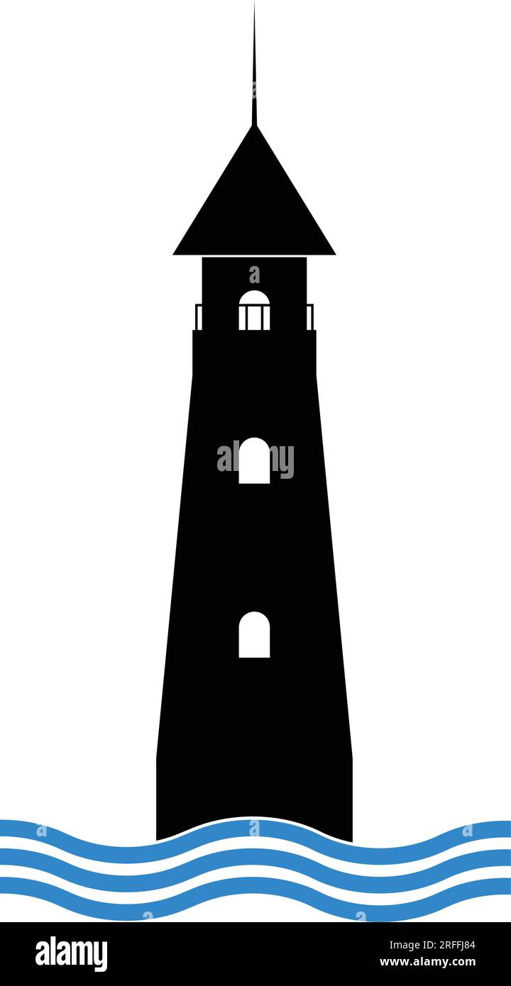 Lighthouse tower vector vectors hi-res stock photography and images - Alamy