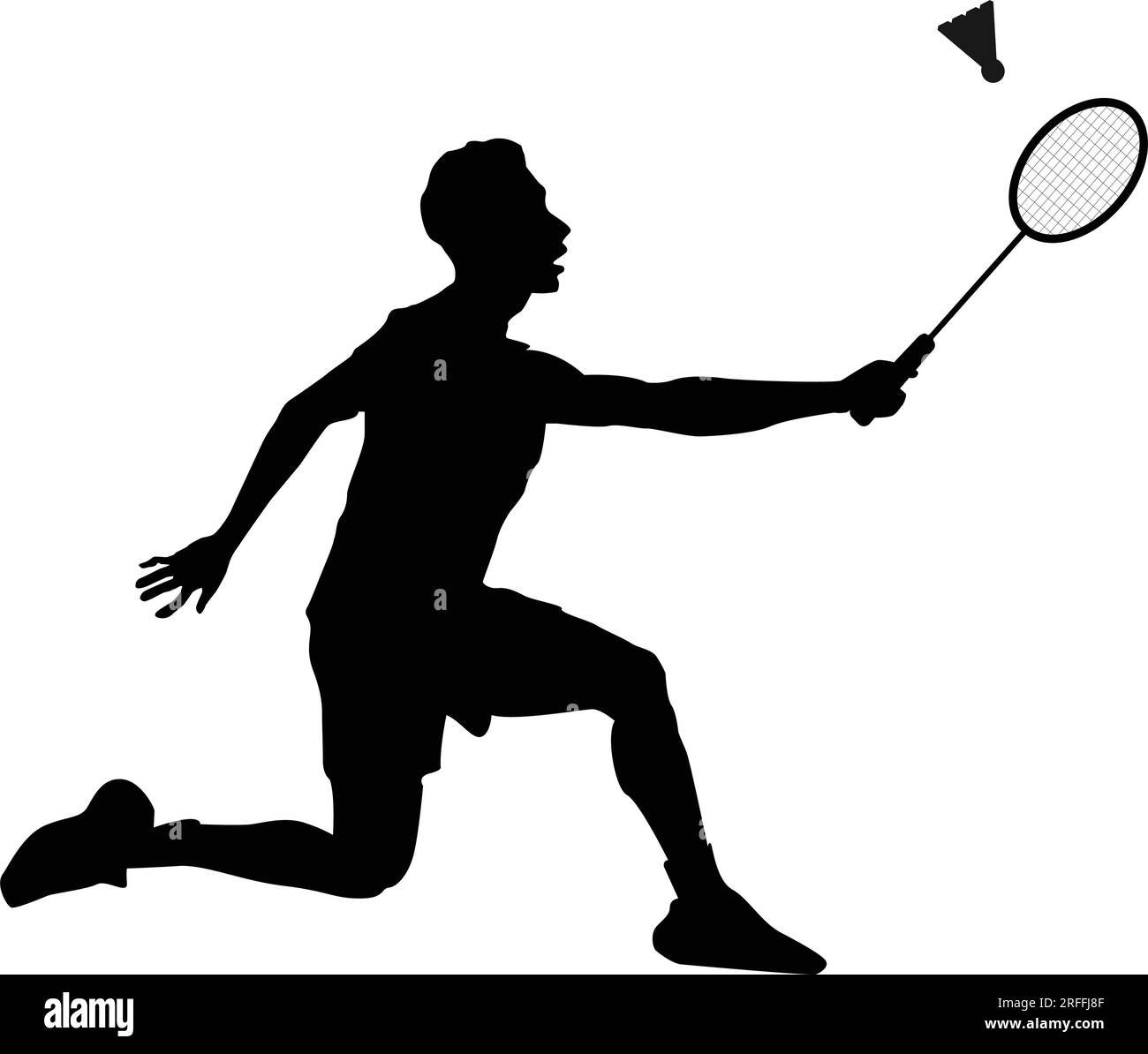 people are playing badminton vector illustration design Stock Vector ...