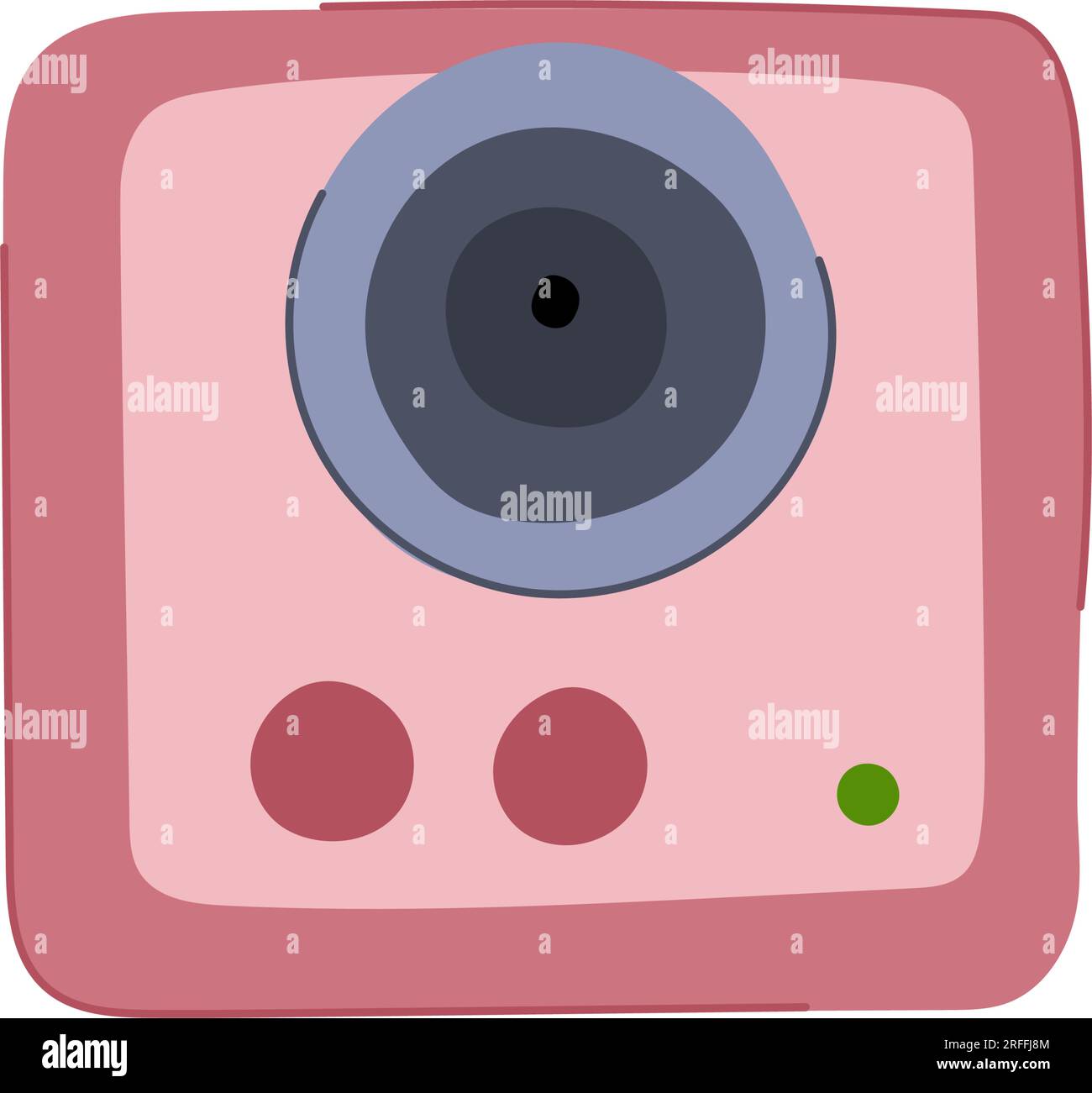 adventure action camera cartoon vector illustration Stock Vector Image ...