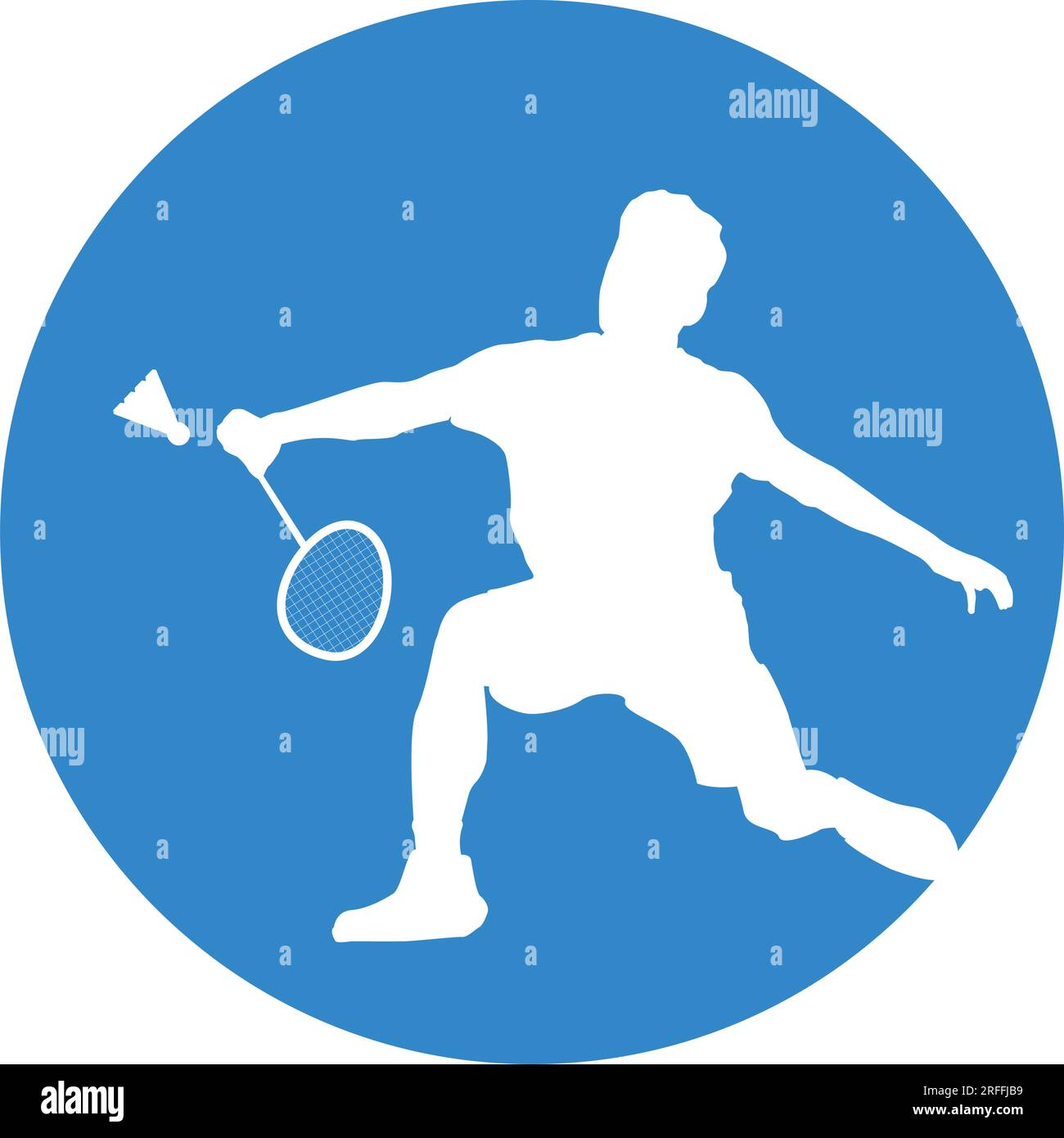 people are playing badminton vector illustration design Stock Vector ...