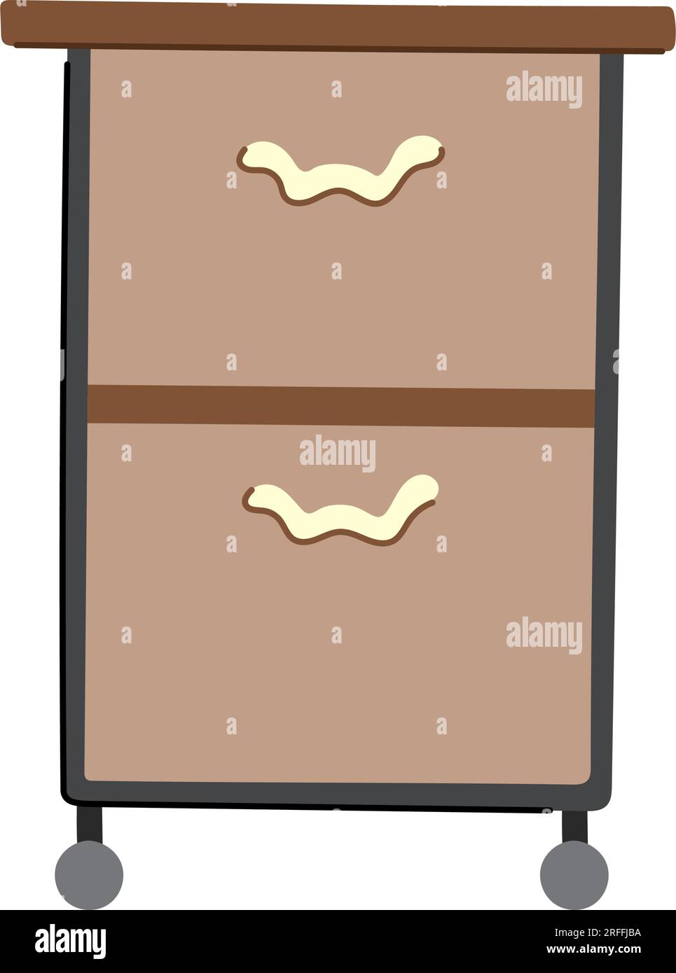 storage file cabinet cartoon vector illustration Stock Vector Image ...