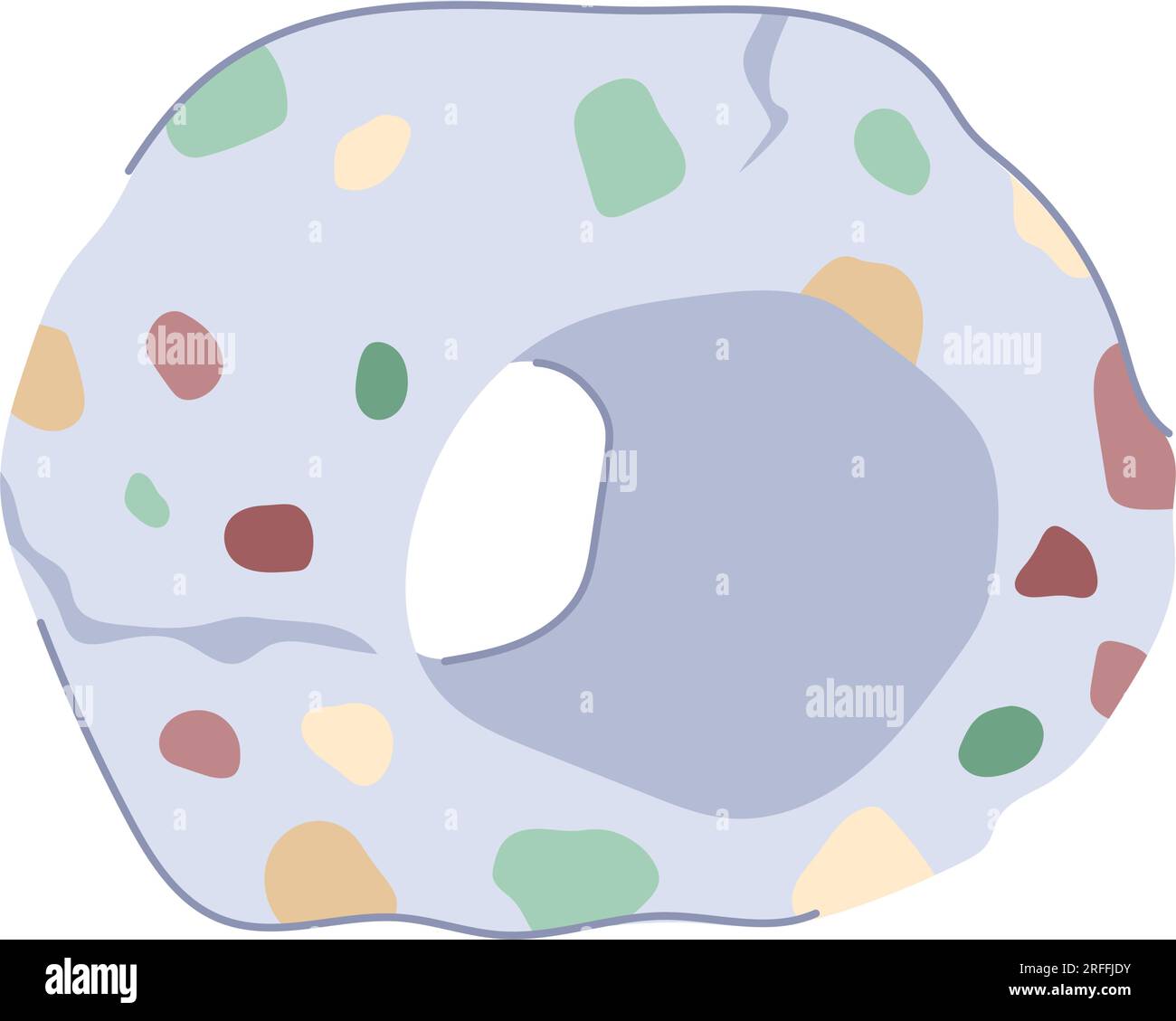 bottom aquarium stone cartoon vector illustration Stock Vector Image ...