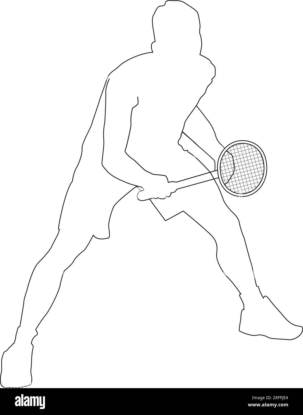 people are playing badminton vector illustration design Stock Vector ...