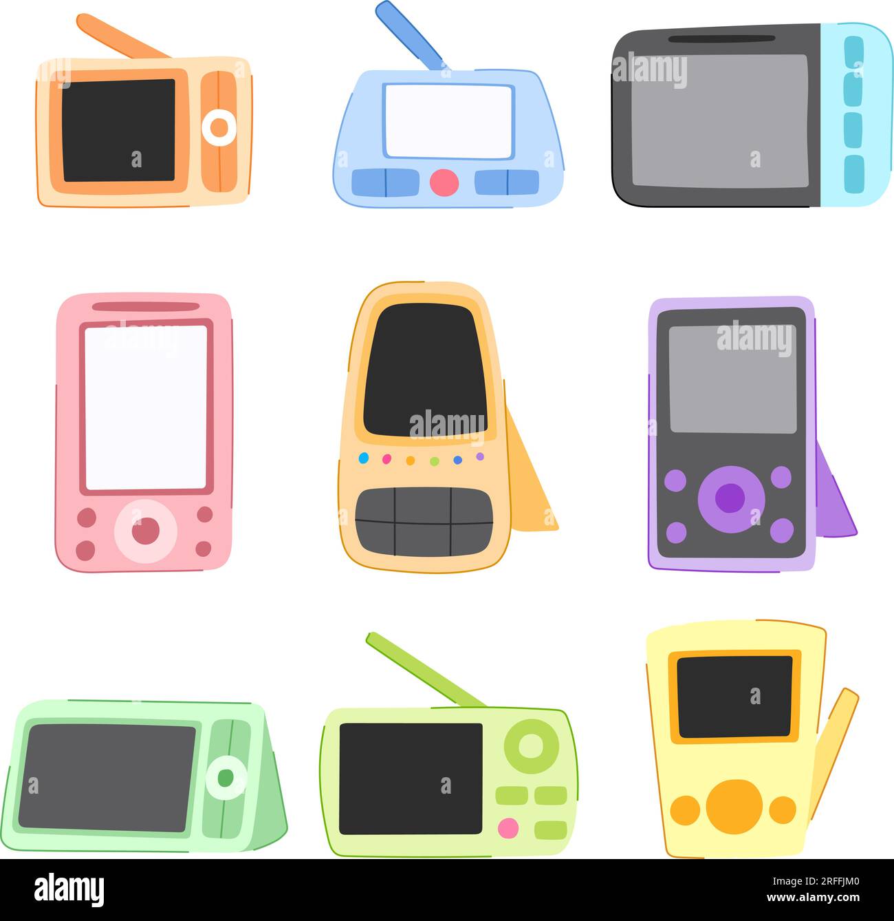 baby monitor set cartoon vector illustration Stock Vector Image & Art ...