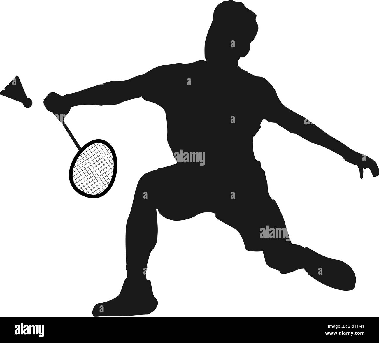 people are playing badminton vector illustration design Stock Vector ...