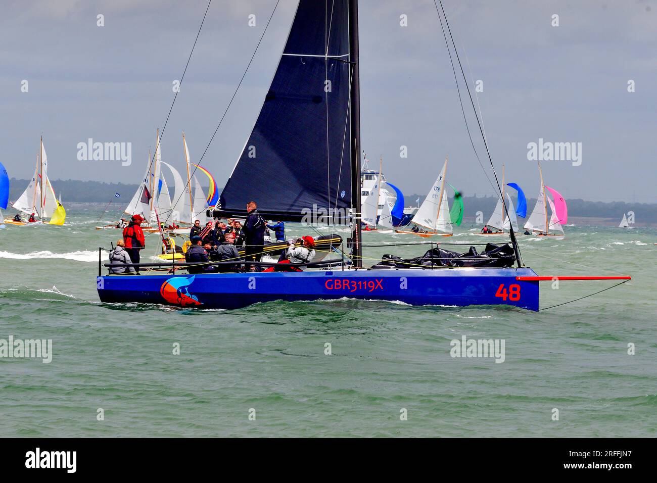 Cowes Week 2023 - Cape 31 GBR3116x the Bodfather finishes its race ...