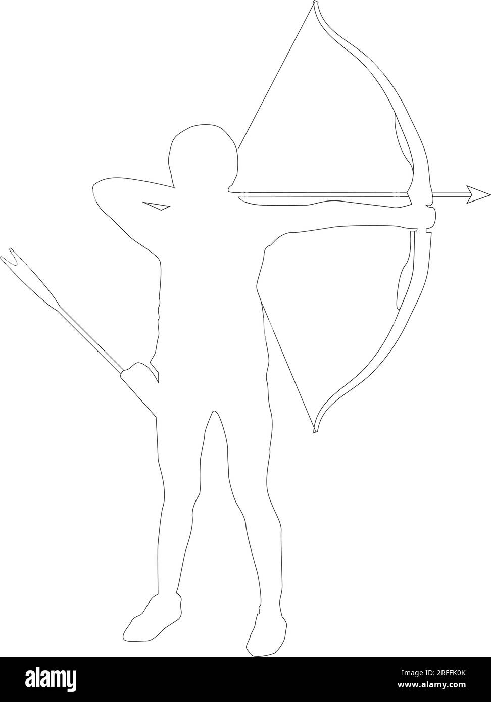 Shooting arrows Stock Vector Images - Alamy