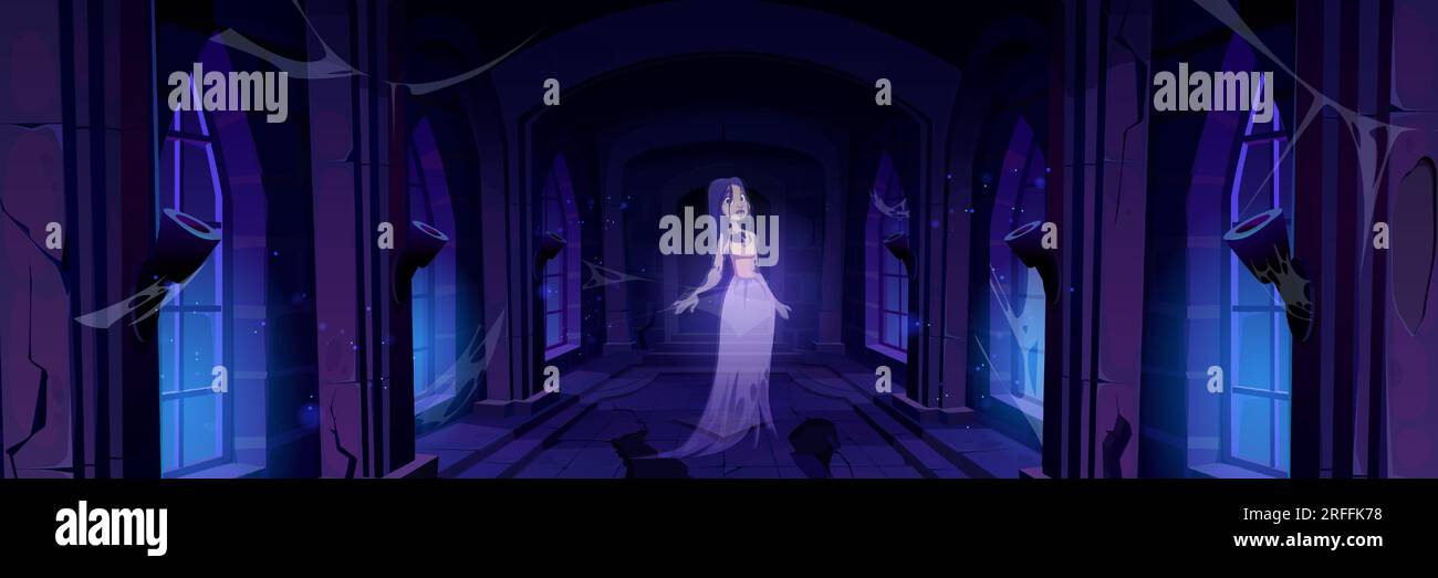 Abandoned church interior Stock Vector Images - Alamy