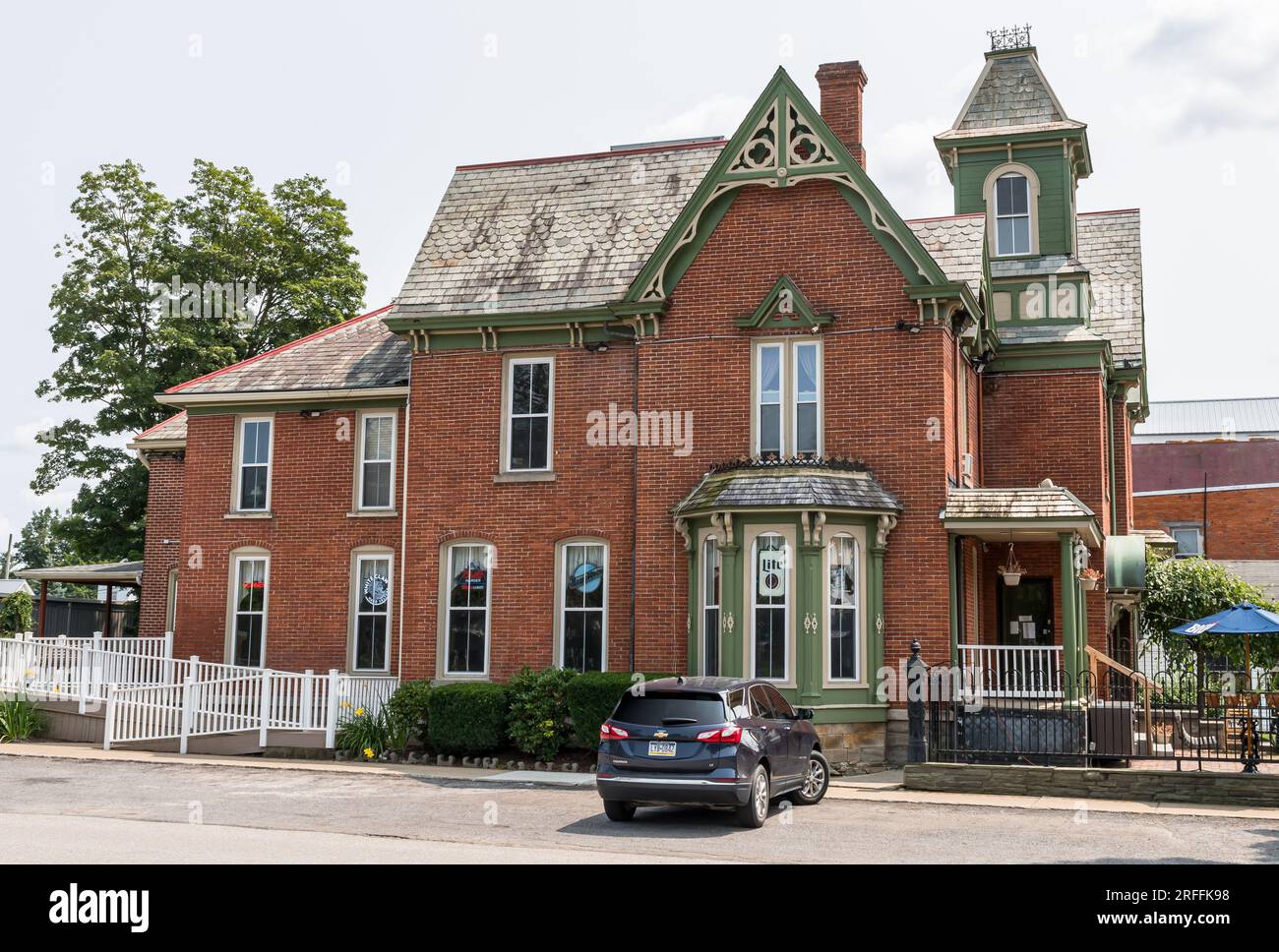 The Waterford Hotel on High Street in Waterford, Pennsylvania, USA ...