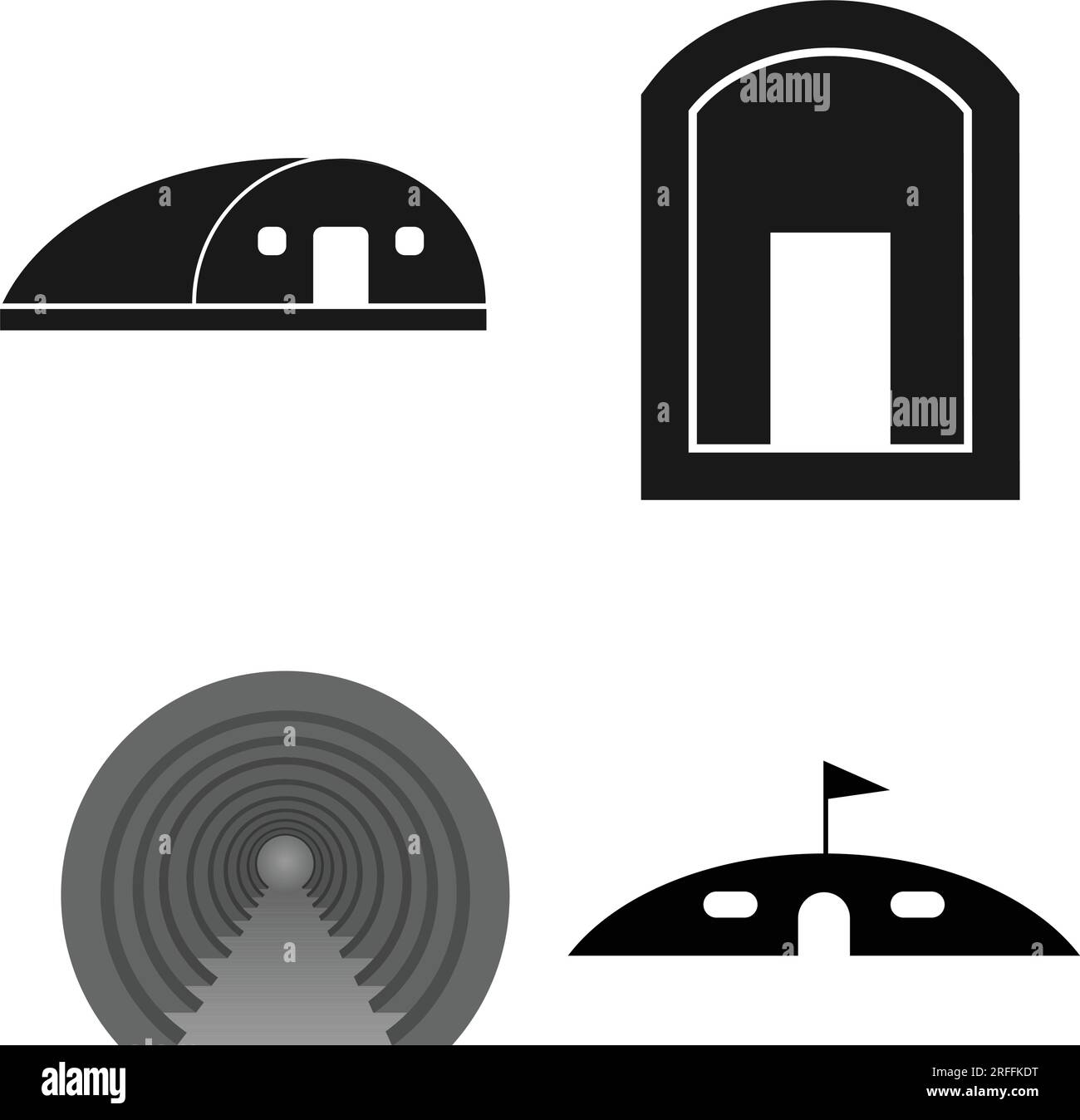 Underground bunker Stock Vector Images - Alamy