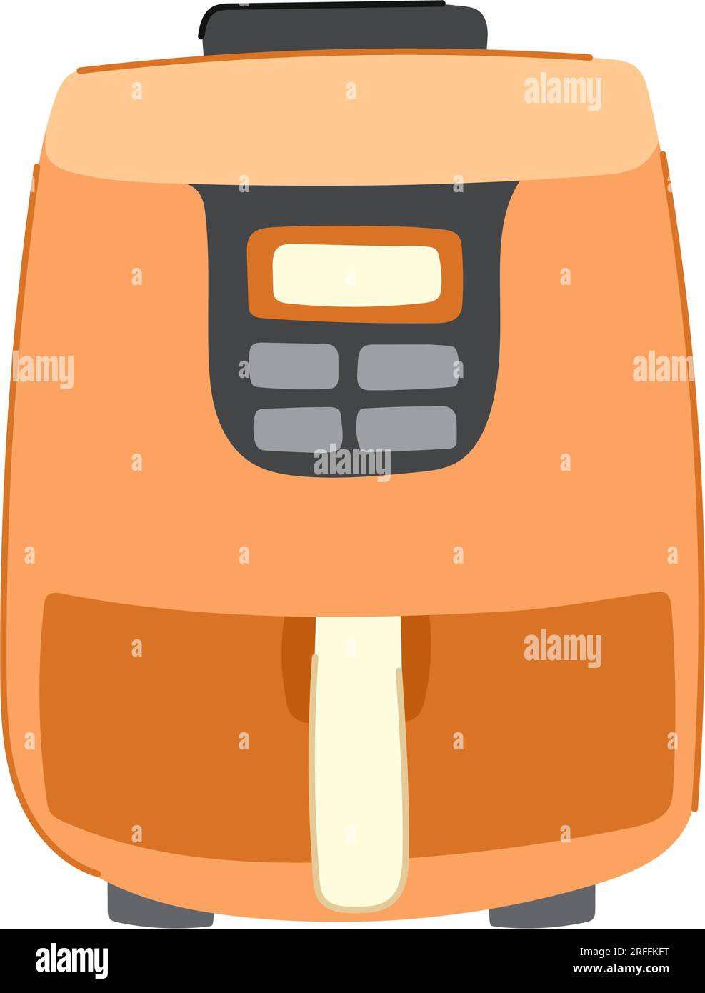 fry fryer cooking cartoon vector illustration Stock Vector Image & Art ...