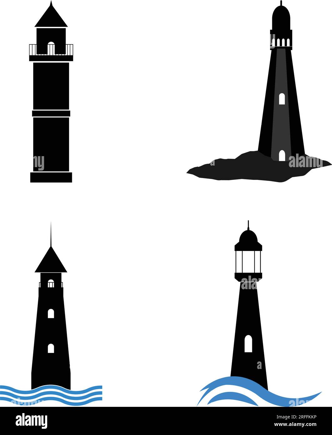 Lighthouse vector vectors hi-res stock photography and images - Alamy