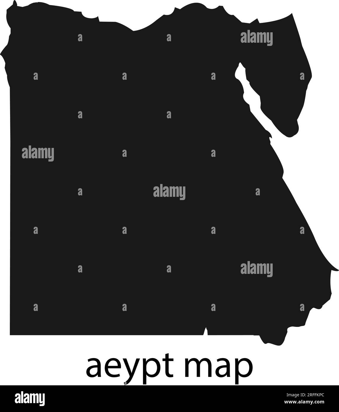 Egypt outline map hi-res stock photography and images - Alamy