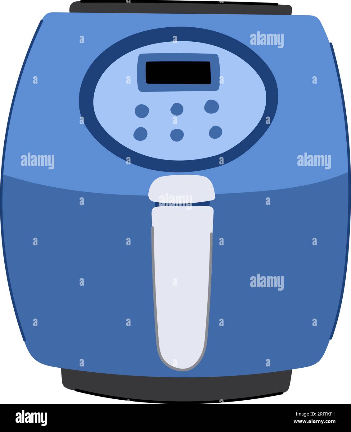 kitchen fryer cooking cartoon vector illustration Stock Vector Image ...