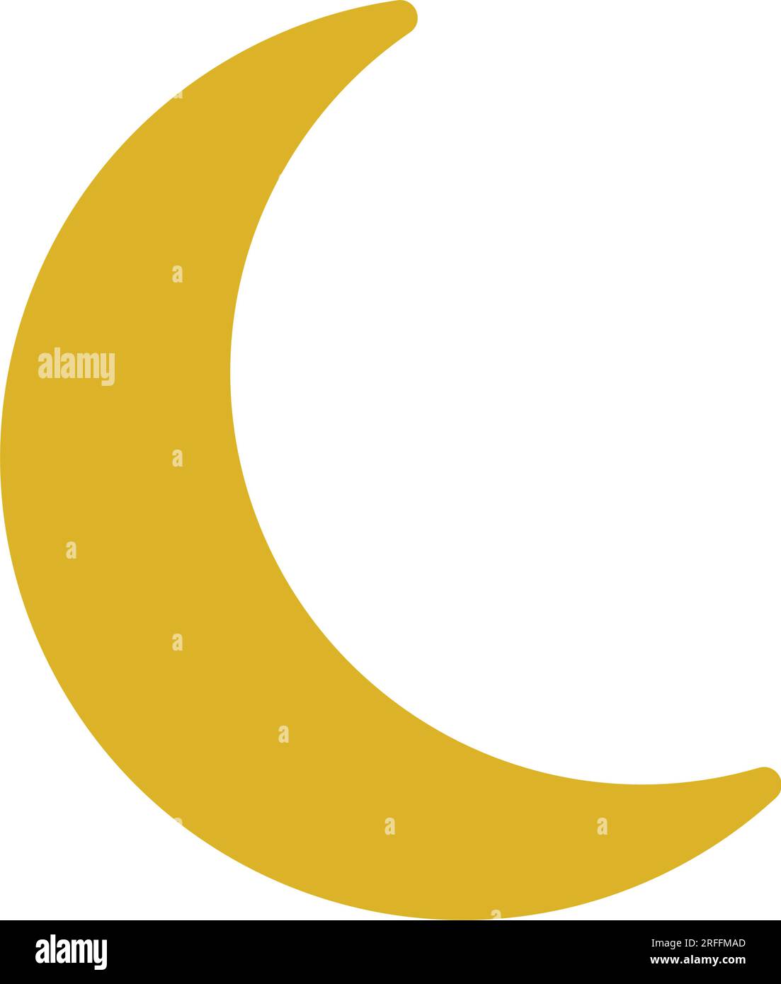 Moon icon vector vectors Cut Out Stock Images & Pictures - Alamy