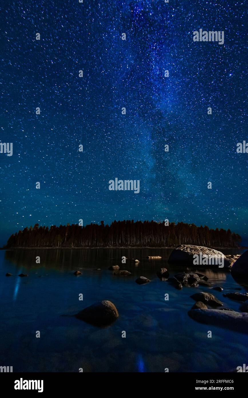 starry sky with constellations, galaxies, milky way and many stars ...