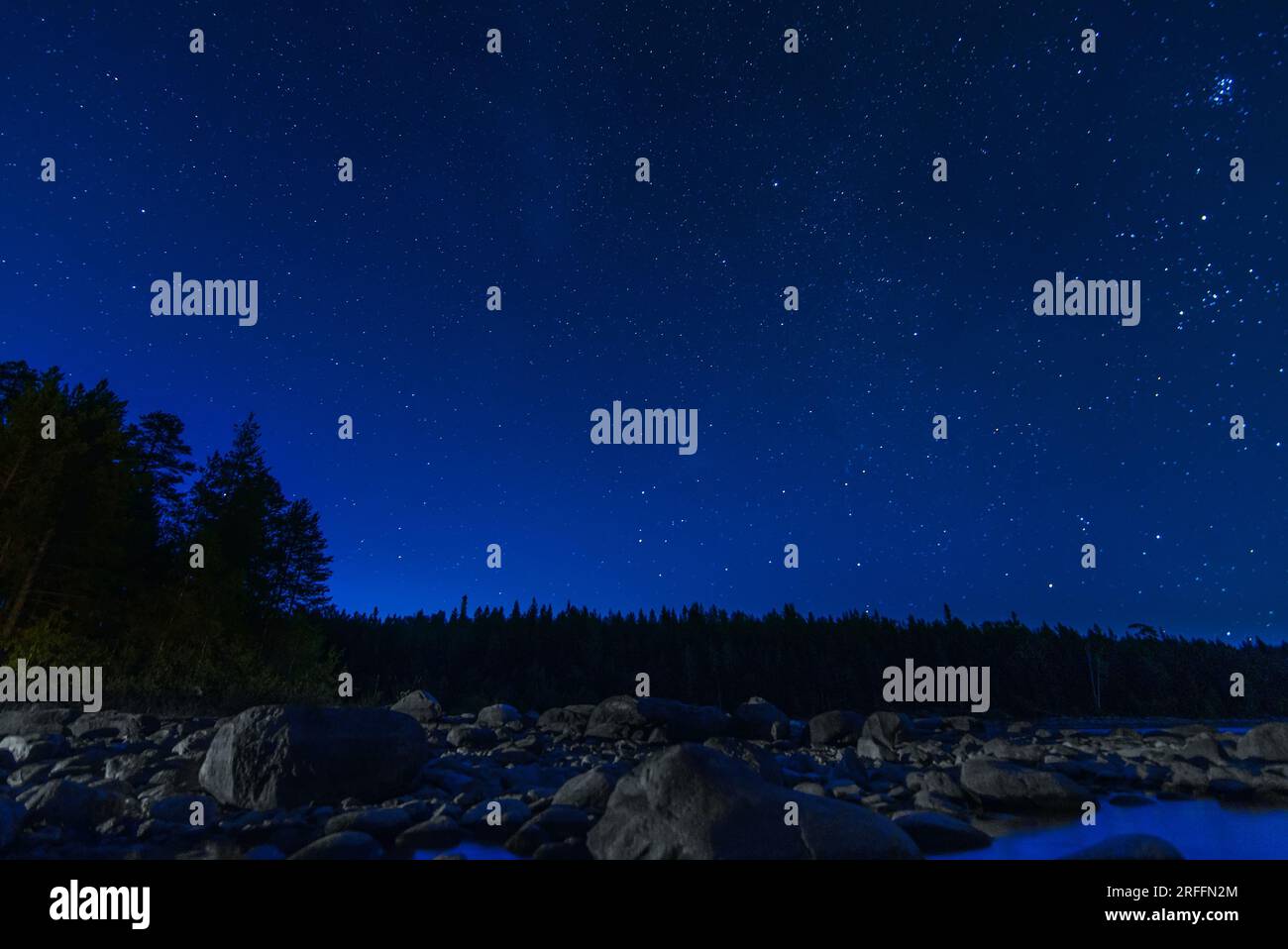 starry sky with constellations, galaxies, milky way and many stars ...