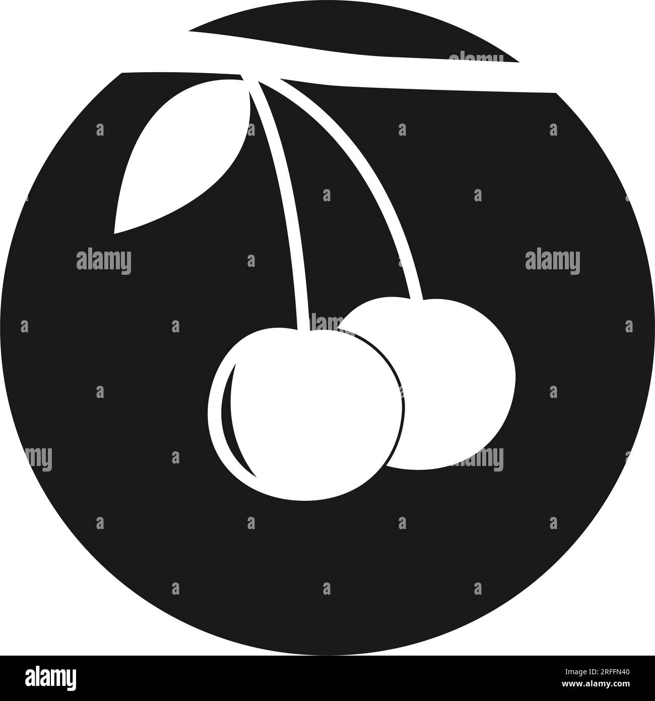 One cherry single Stock Vector Images - Alamy